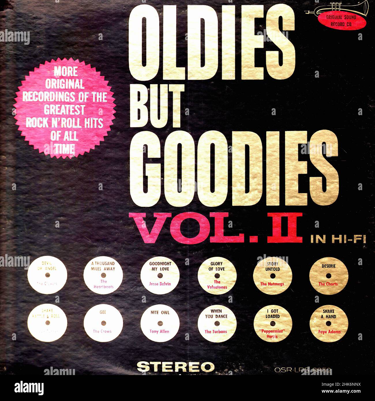 Vintage vinyl record cover - Various - Oldies But GOdies - Vol 2 - US ...