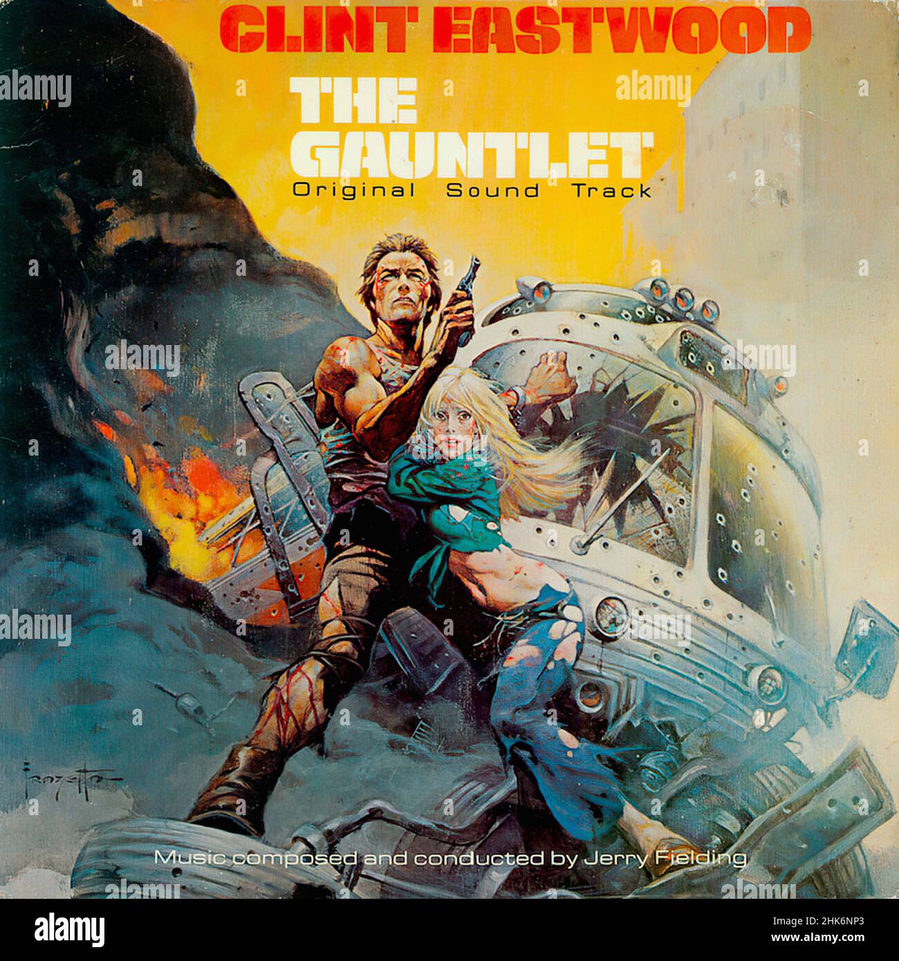 The Gauntlet - Vintage Soundtrack Vinyl Album Stock Photo - Alamy