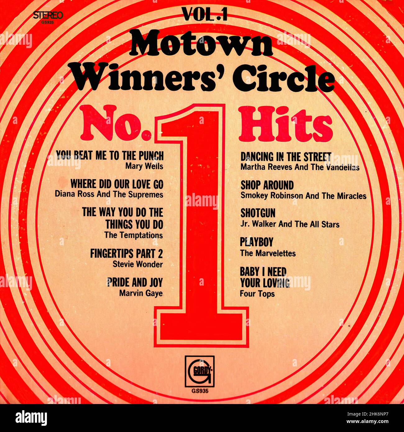 Vintage vinyl record cover - Motown Various - Vol. 1 - Motown Winner's ...