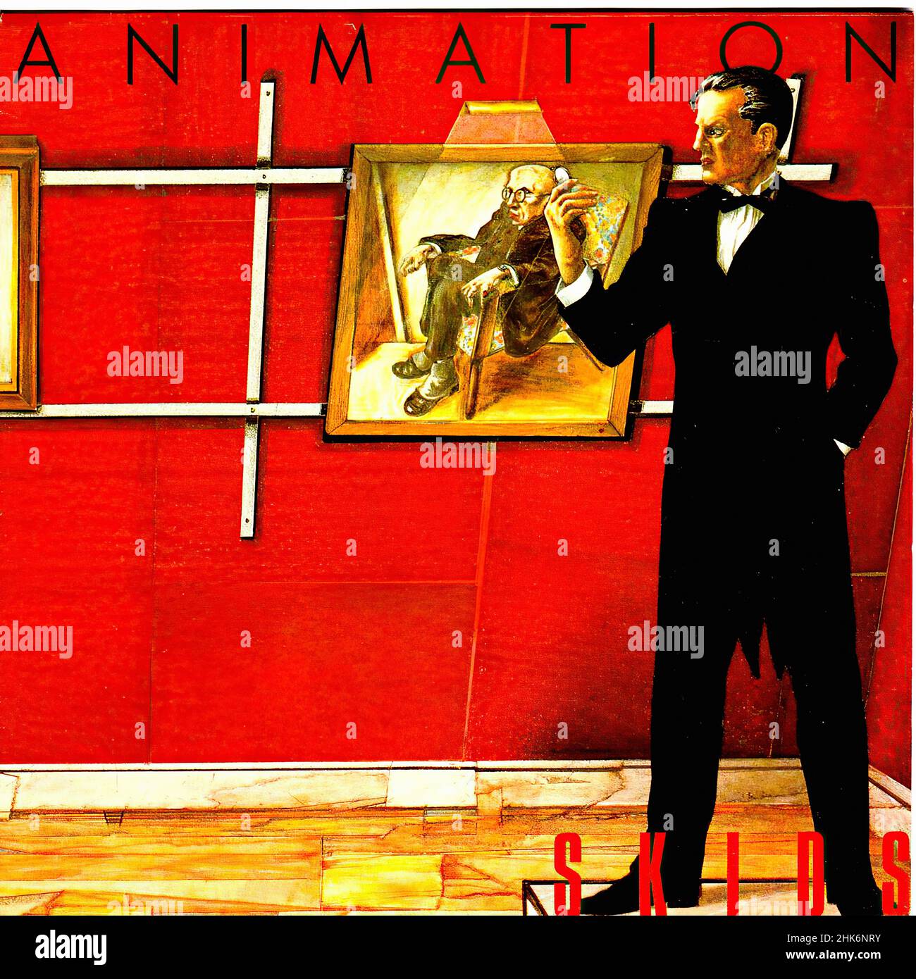 Vintage vinyl record cover - Skids - Animation - UK - 1980 b Stock ...