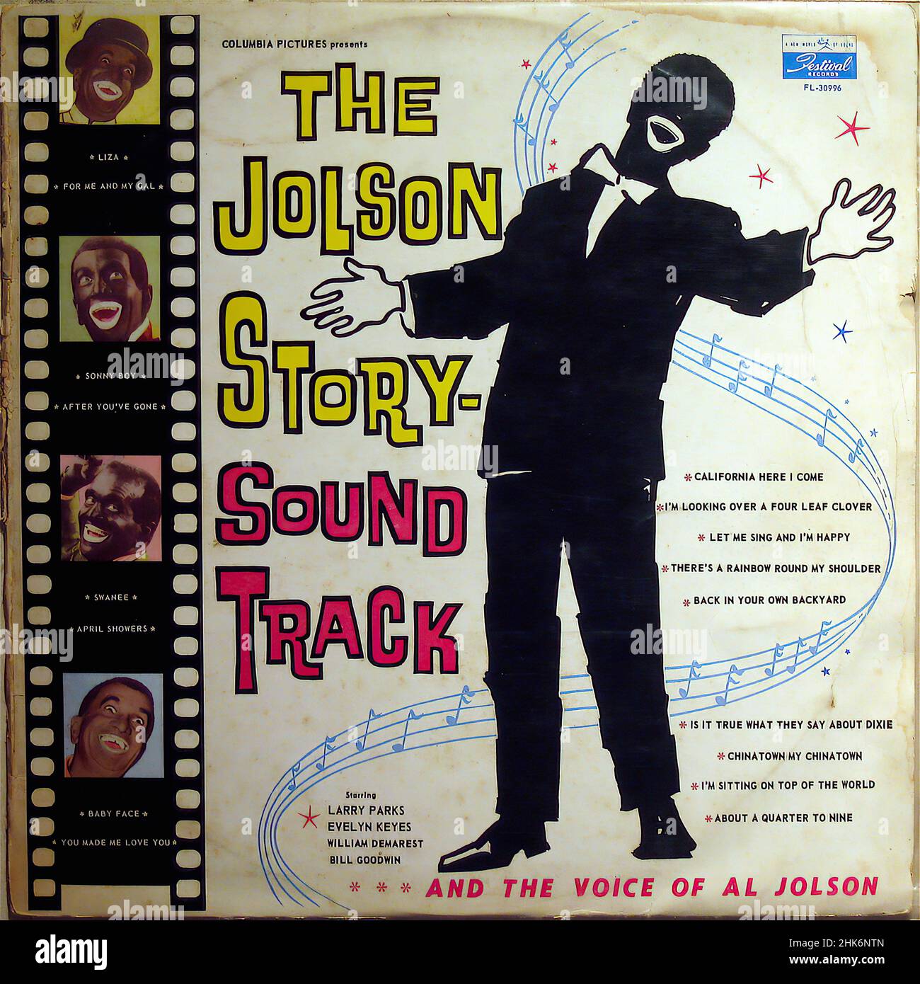 Vintage vinyl record cover - Soundtrack - The Jolson Story - Al Jolson ...