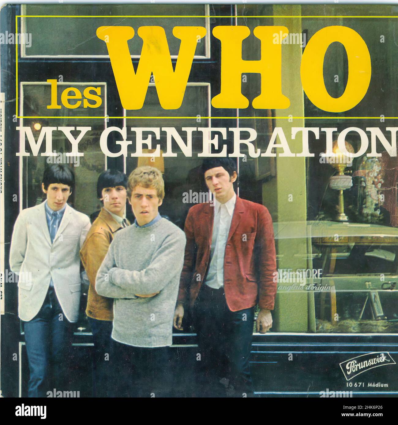 Vintage vinyl record cover - Who, The - My Generation - 2. French EP ...