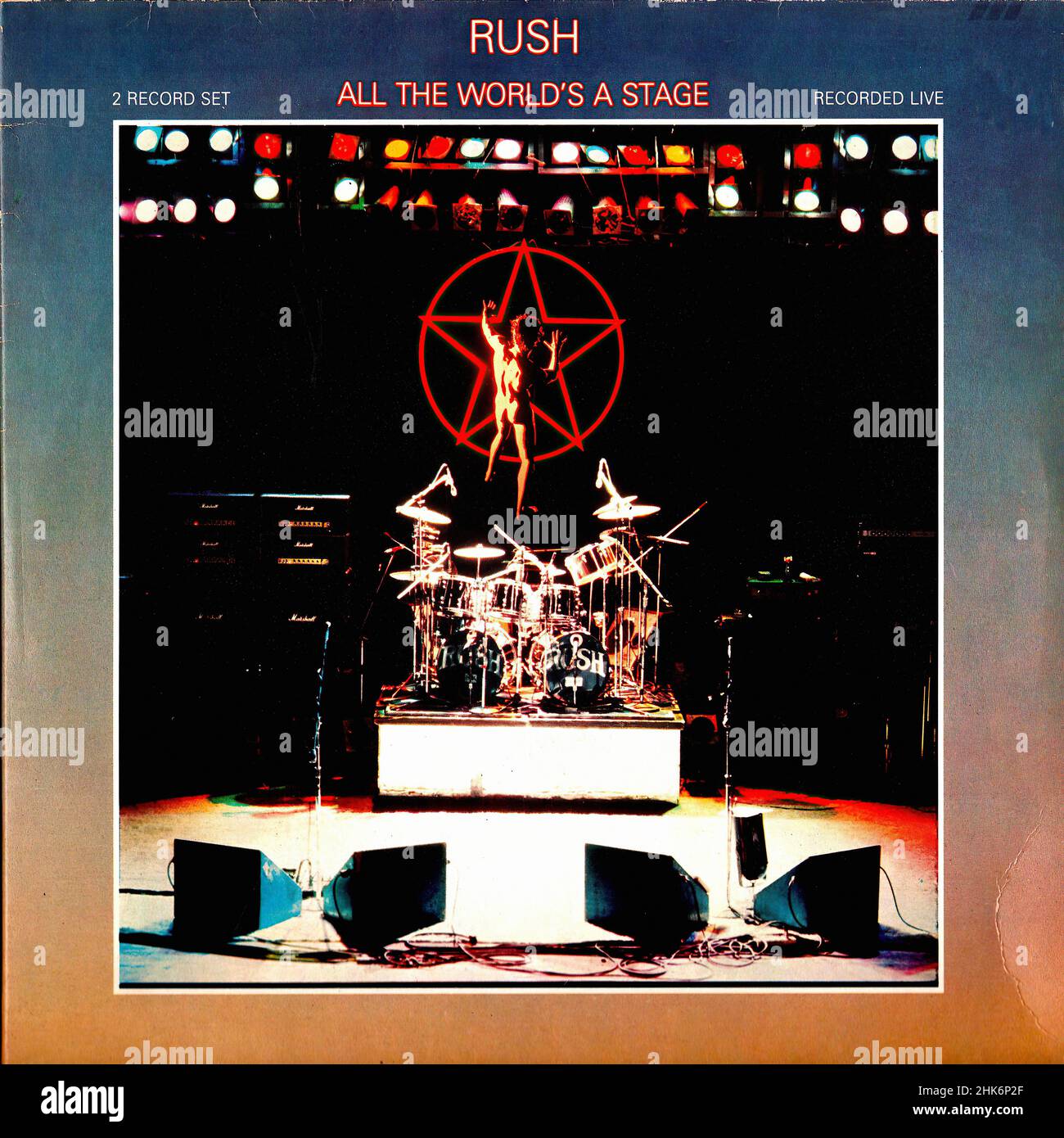 Vintage vinyl record cover - Rush - All The World's A Stage - NL - 1976 ...