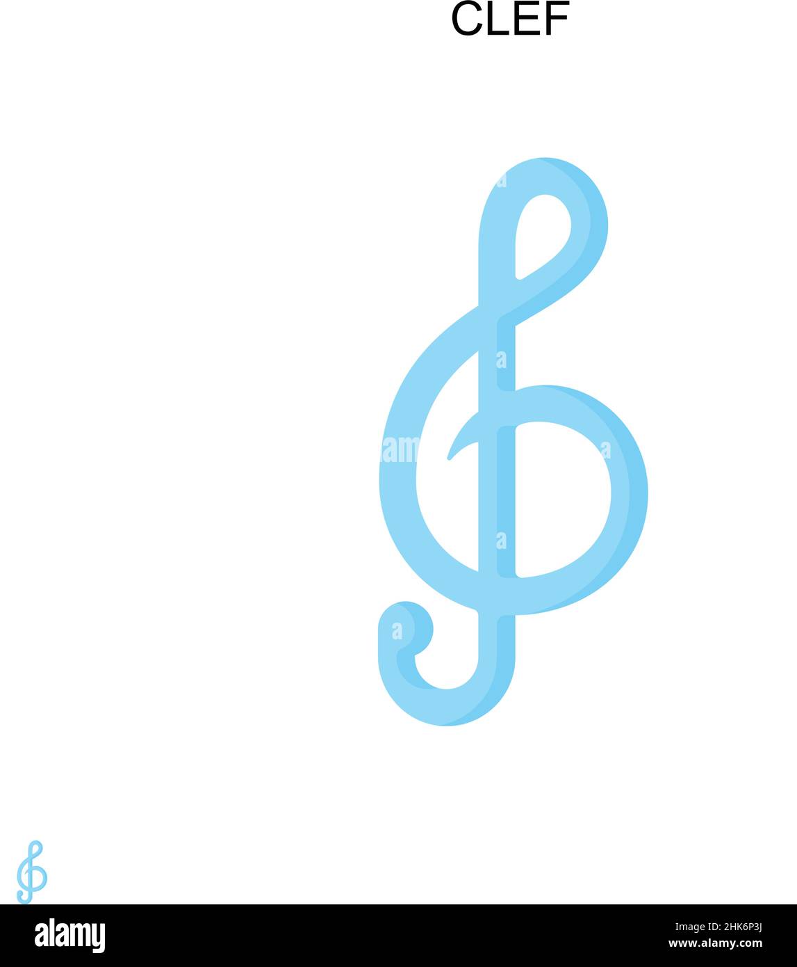 Treble clef icon outline Stock Vector Images - Alamy