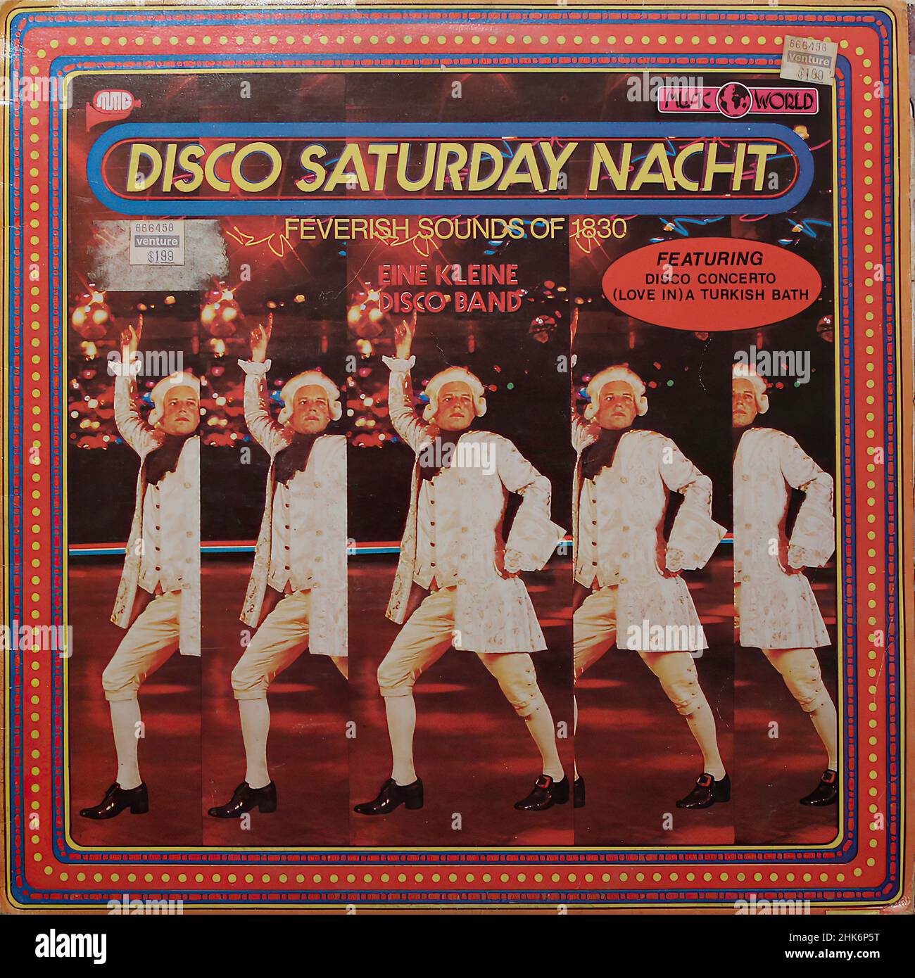 Vintage vinyl record cover - Disco Saturday Nacht 00001 Stock Photo - Alamy