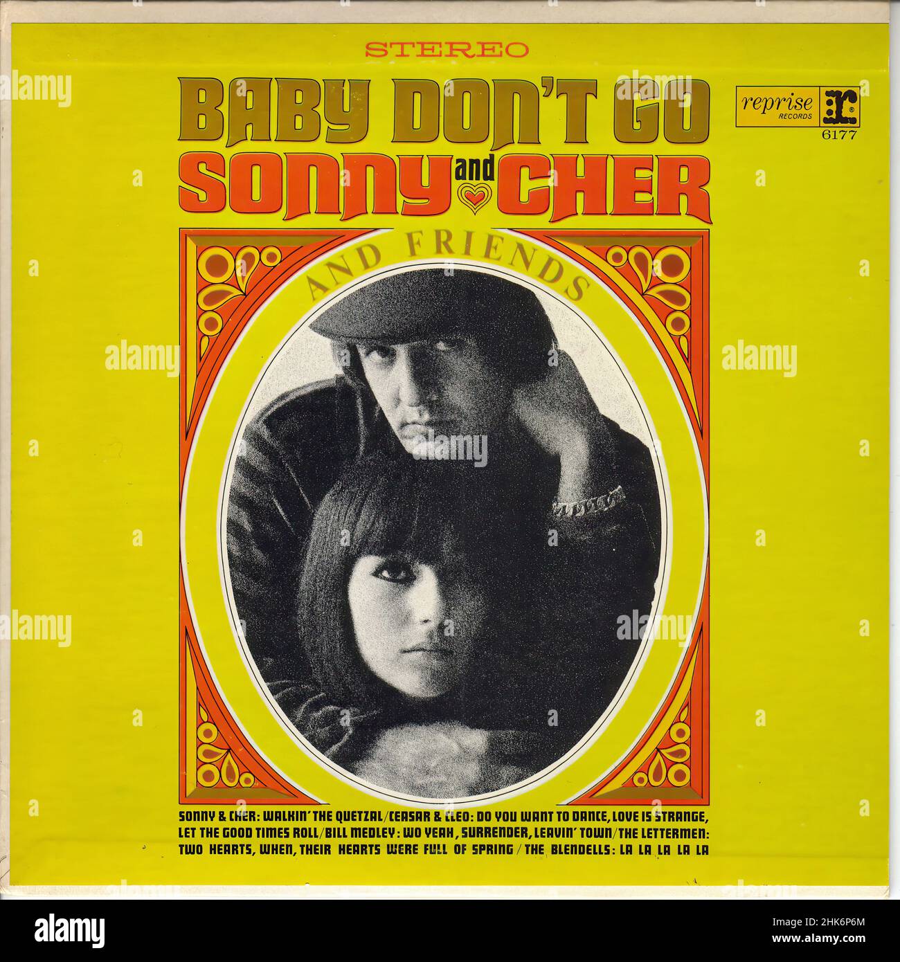 Vintage vinyl record cover - Sonny And Cher - Baby Don't Go -Little LP-US- 1968 h Stock Photo ...