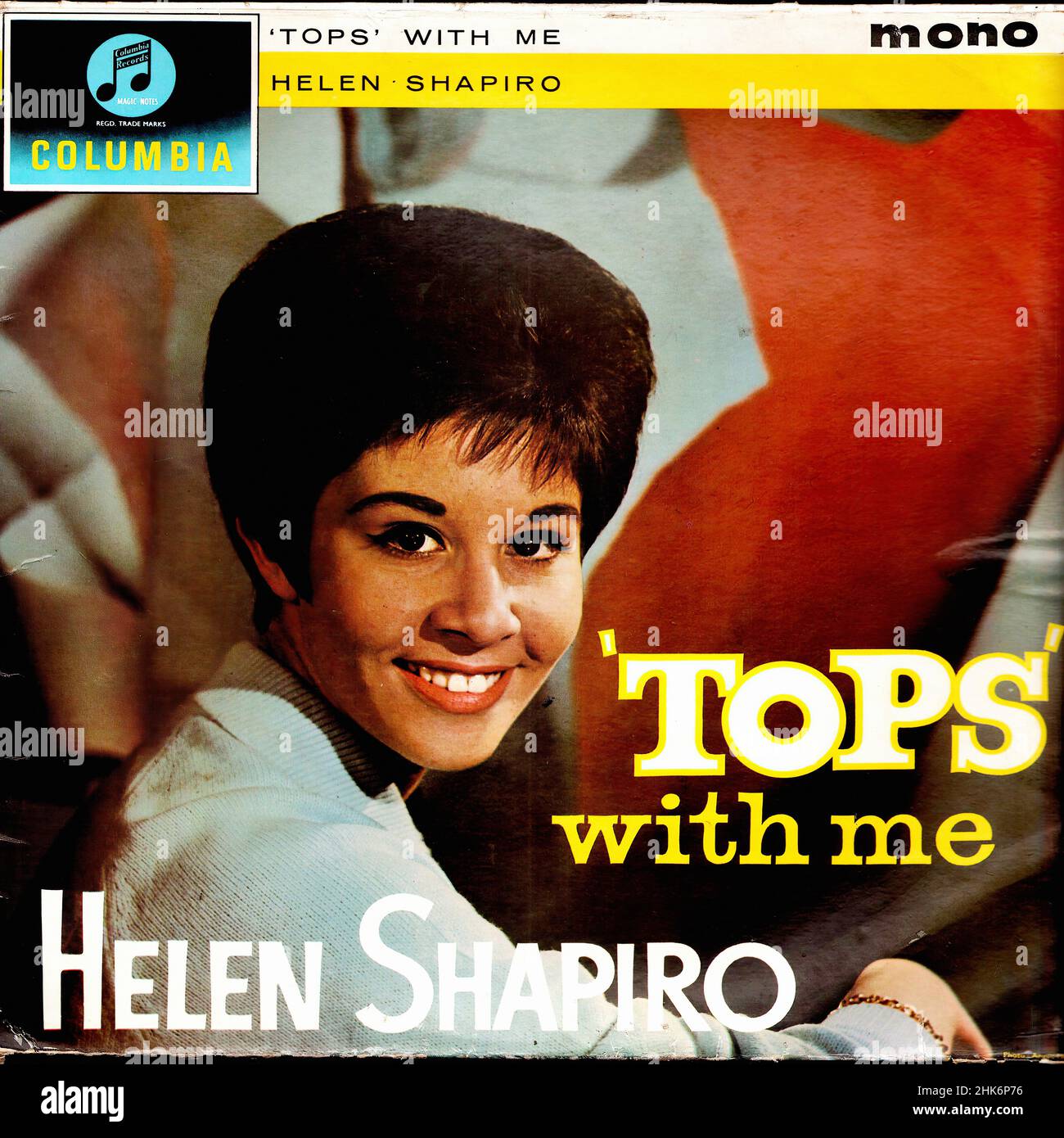 Vintage vinyl record cover - Shapiro, Helen - Tops With Me - UK - 1962 ...