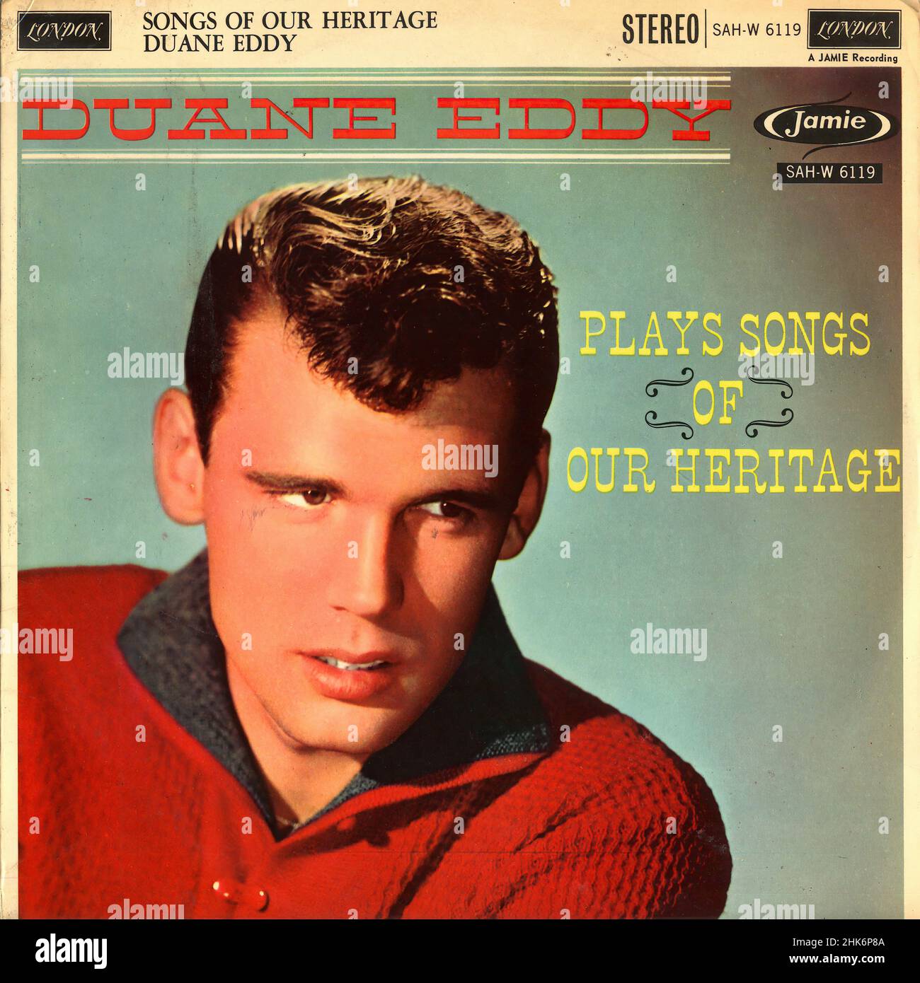 Vintage vinyl record cover - 1960 - Eddy, Duany - Songs Of Our Heritage ...