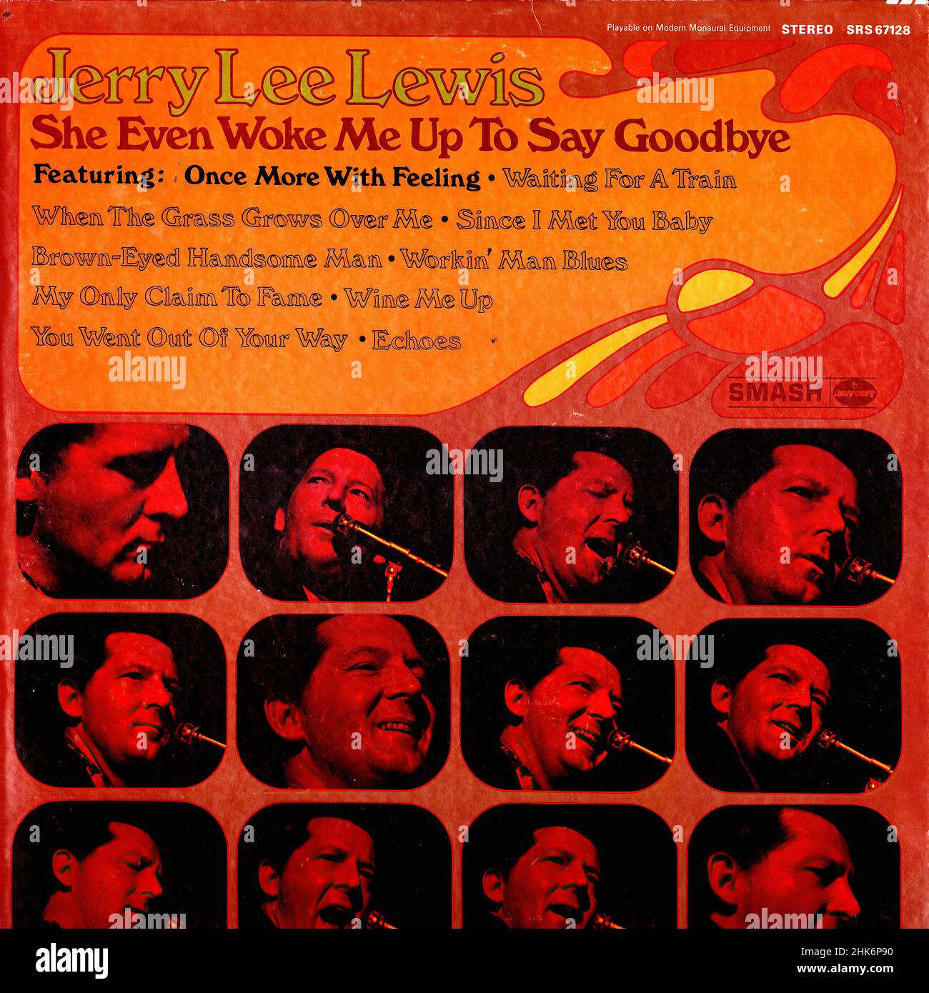 Vintage vinyl record cover - Lewis, Jerry Lee - She Even Woke Me Up To ...