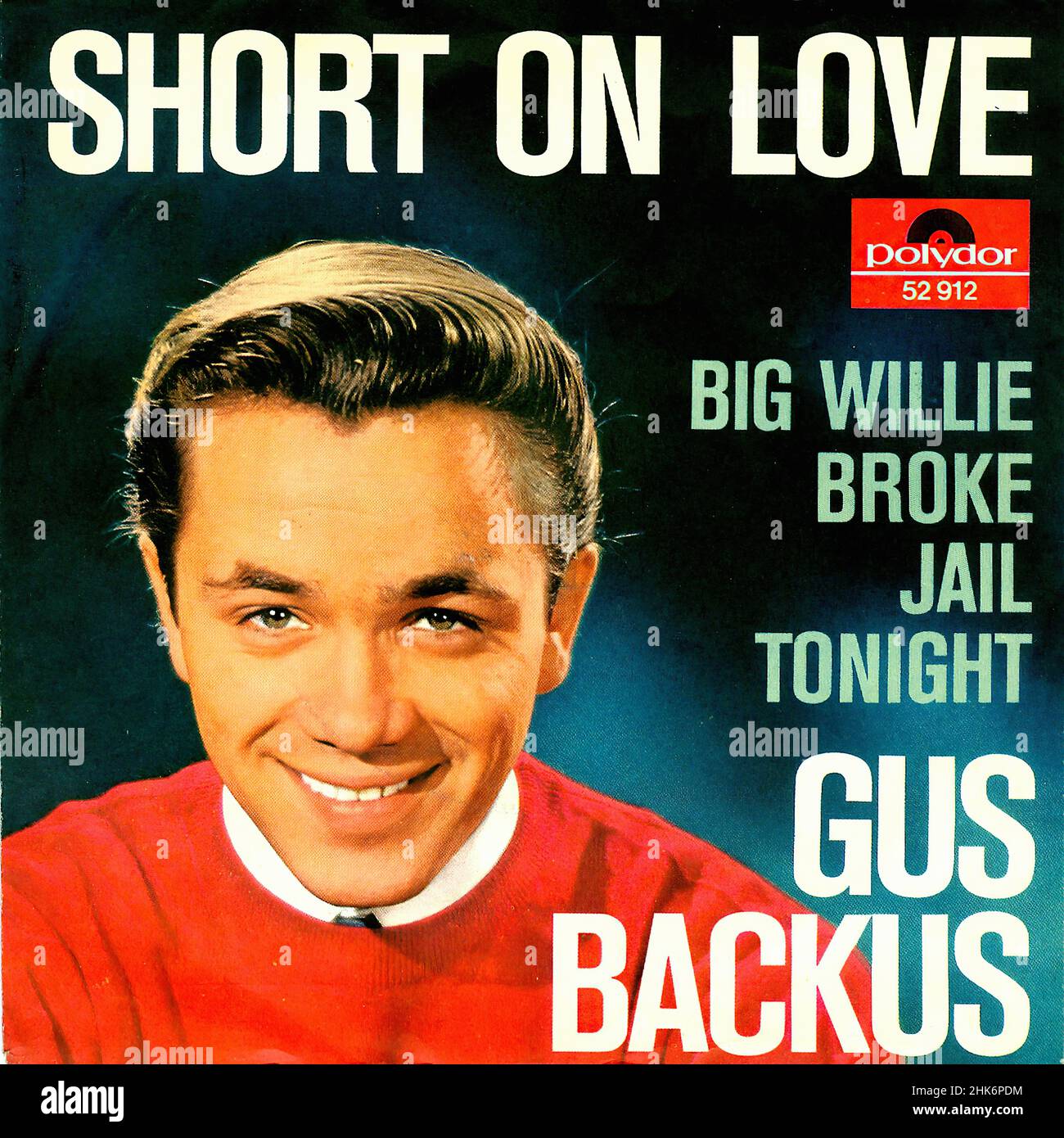 Vintage vinyl record cover - Backus, Gus-Short On Love - D - 1964 Stock ...