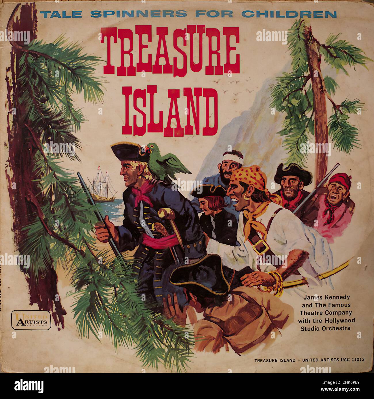 Vintage vinyl record cover - Treasure Island Stock Photo - Alamy