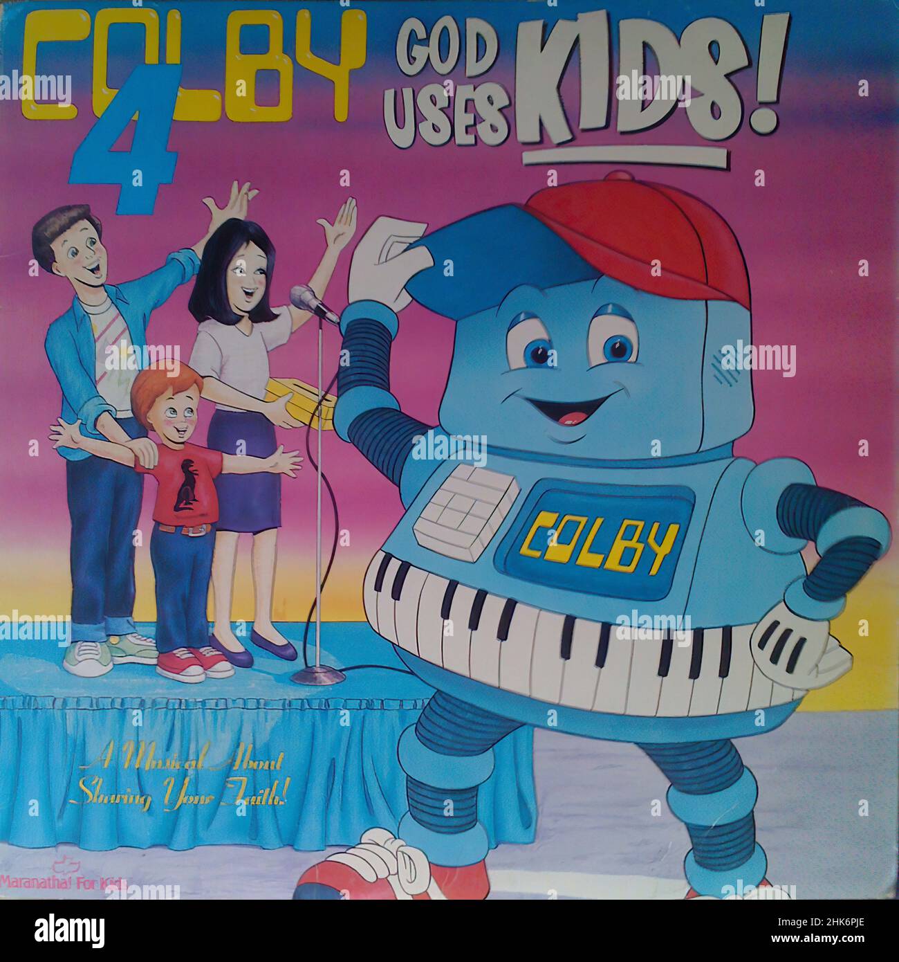 Vintage vinyl record cover - Colby 4 - God Uses Kids - front Stock ...