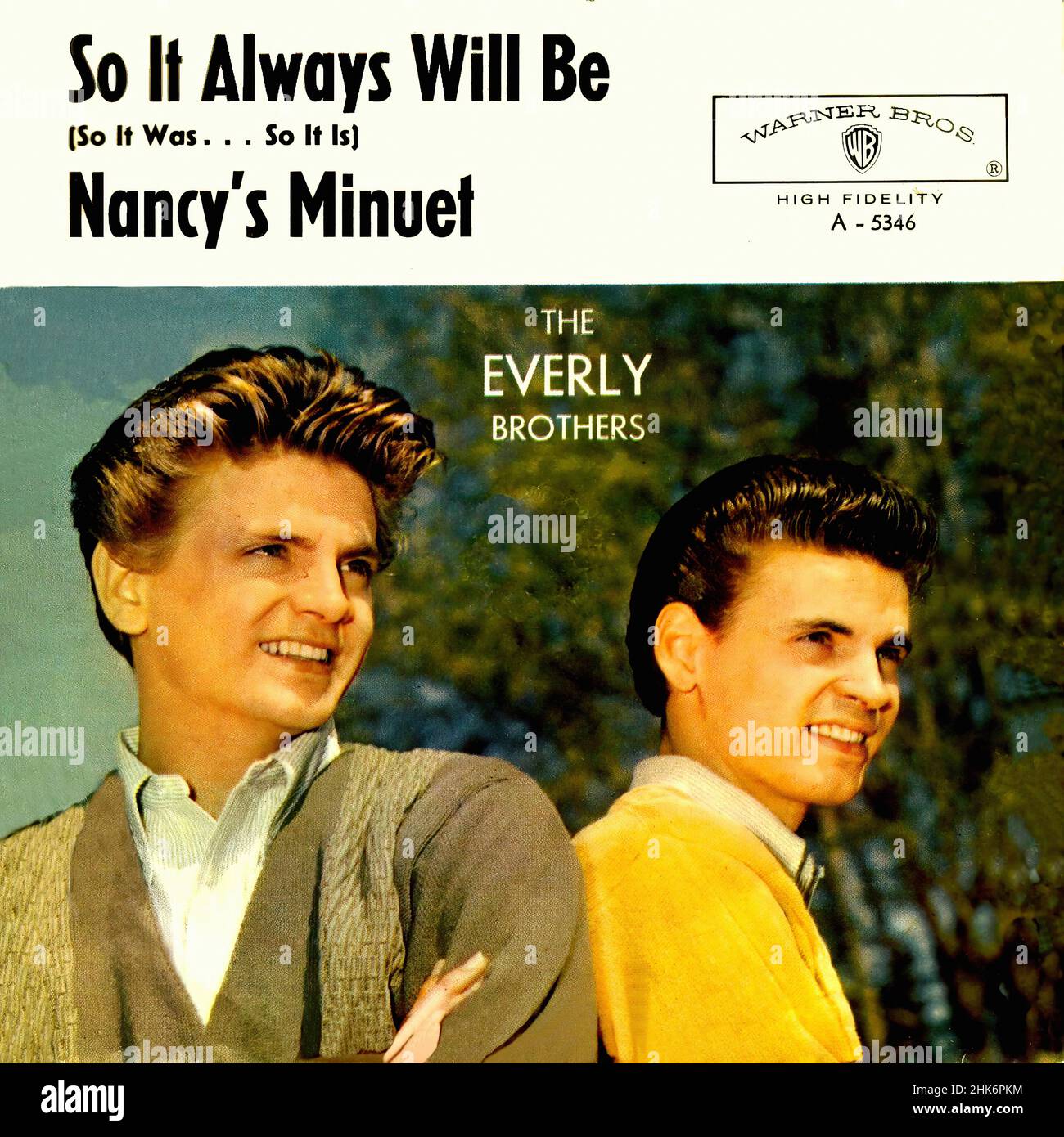 Vintage vinyl record cover - Everly Brothers - So It Always Will Be - D ...