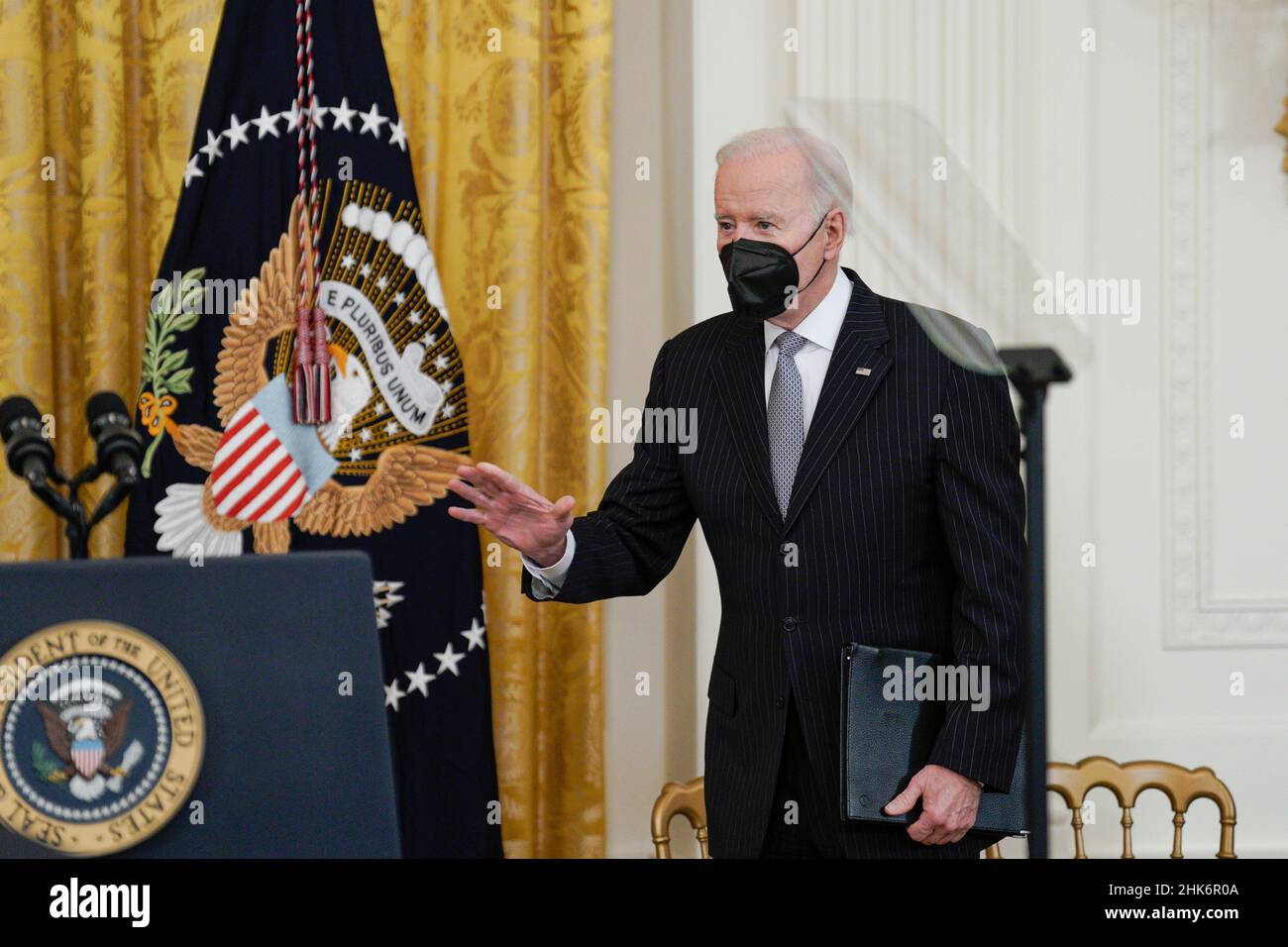 U.S. President Joe Biden at an event to reignite the Cancer Moonshot in ...