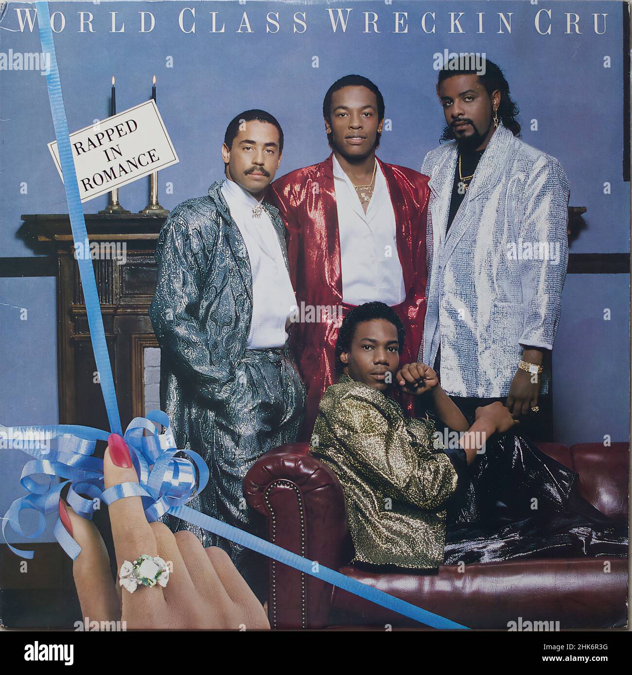 Vintage Vinyl Record Cover World Class Wreckin Cru Rapped In Romance 1986 00001 Stock
