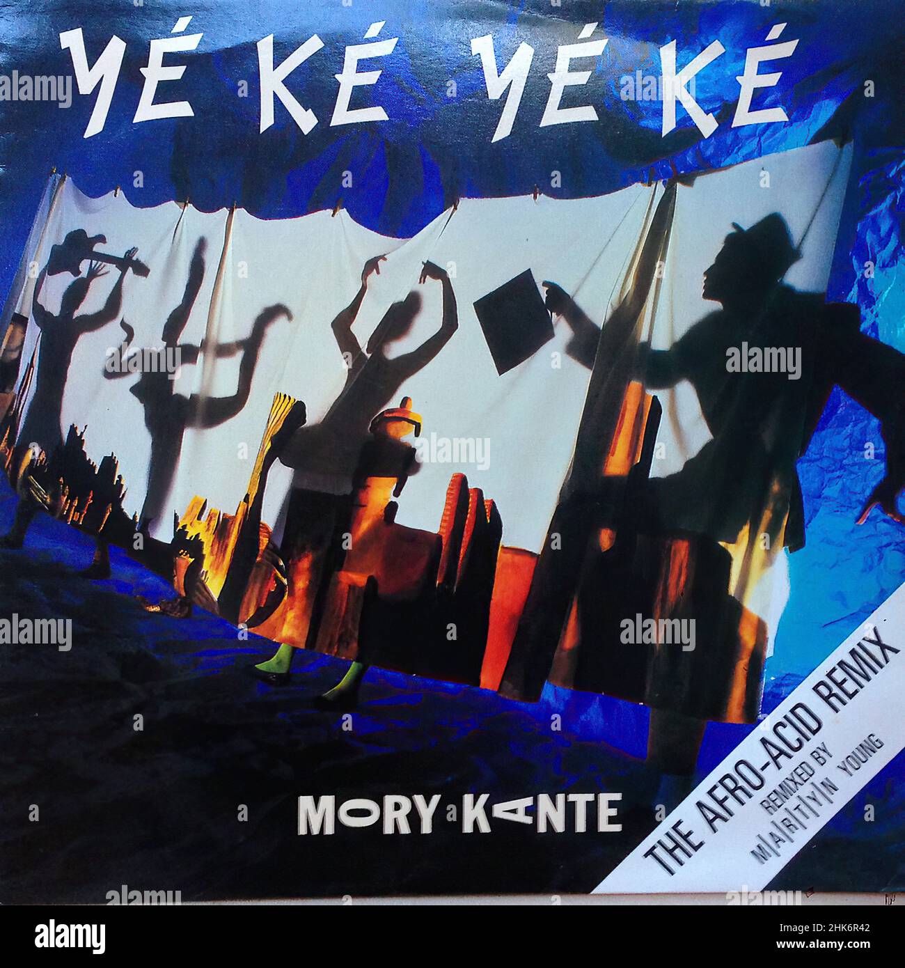 Vintage vinyl record cover - Mory Kante - Ye Ke Ye Ke Stock Photo - Alamy