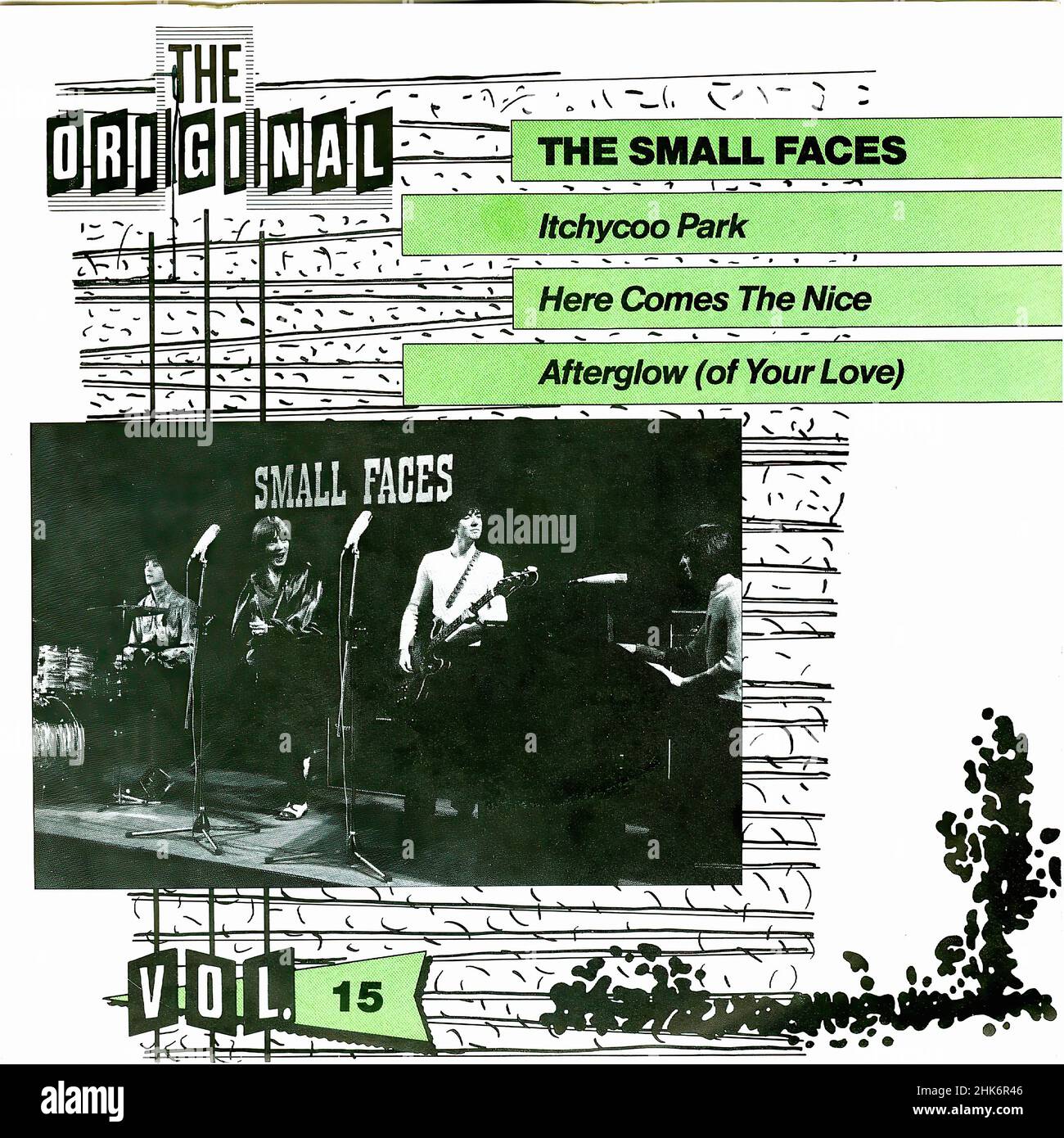 Vintage vinyl record cover - Small Faces, The - Itchycoo Park + 2 - D ...