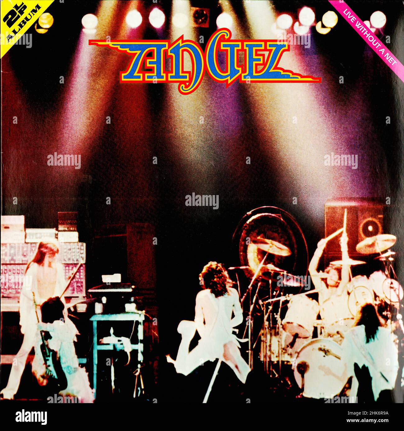 Vintage vinyl record cover - Angel - Live Without A Net - D - 1980 ...