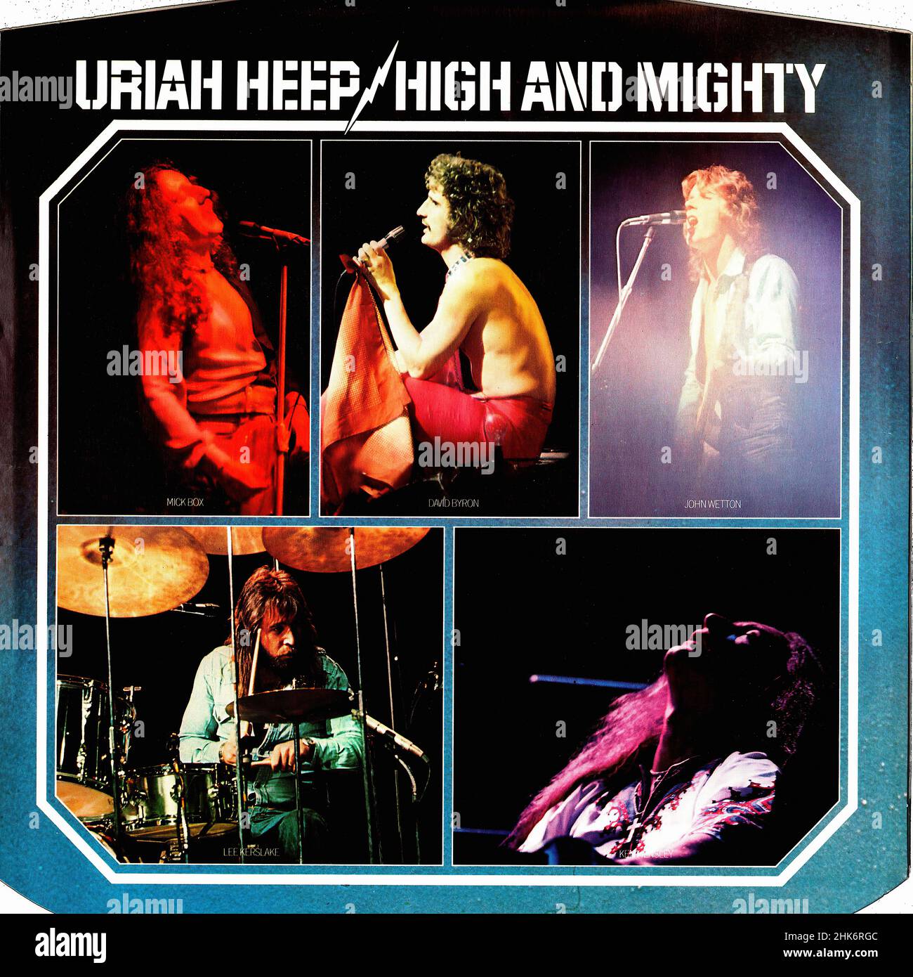Vintage vinyl record cover - Uriah Heep - High and Mighty - UK - 1976 ...