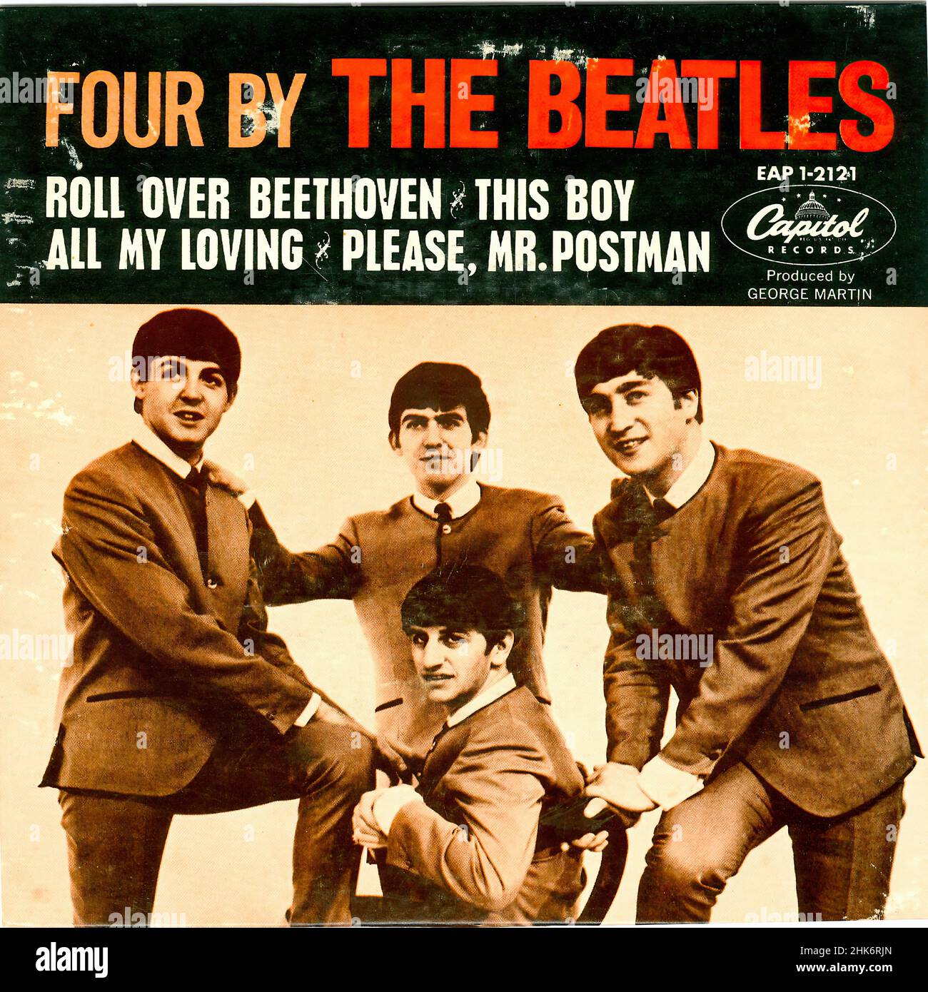 Vintage vinyl record cover - Beatles, The - Four By The Beatles - EP ...