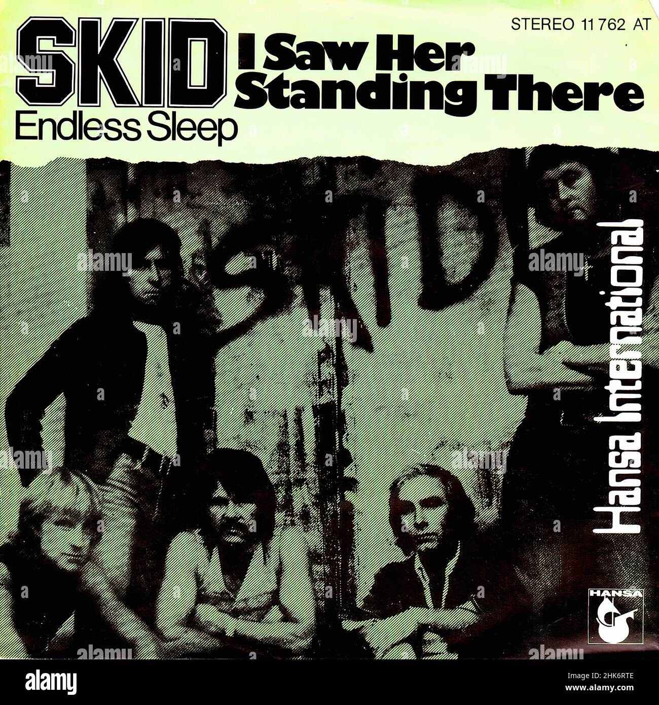 Vintage vinyl record cover - Skid - I Saw Her Standing There - D - 1978 ...