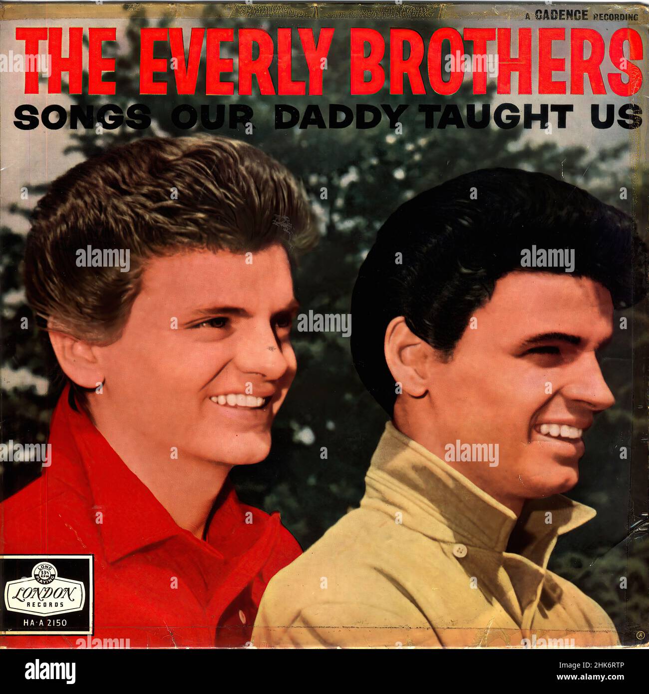 Vintage vinyl record cover - 1958 - Everly Brothers - Songs Our Daddy ...