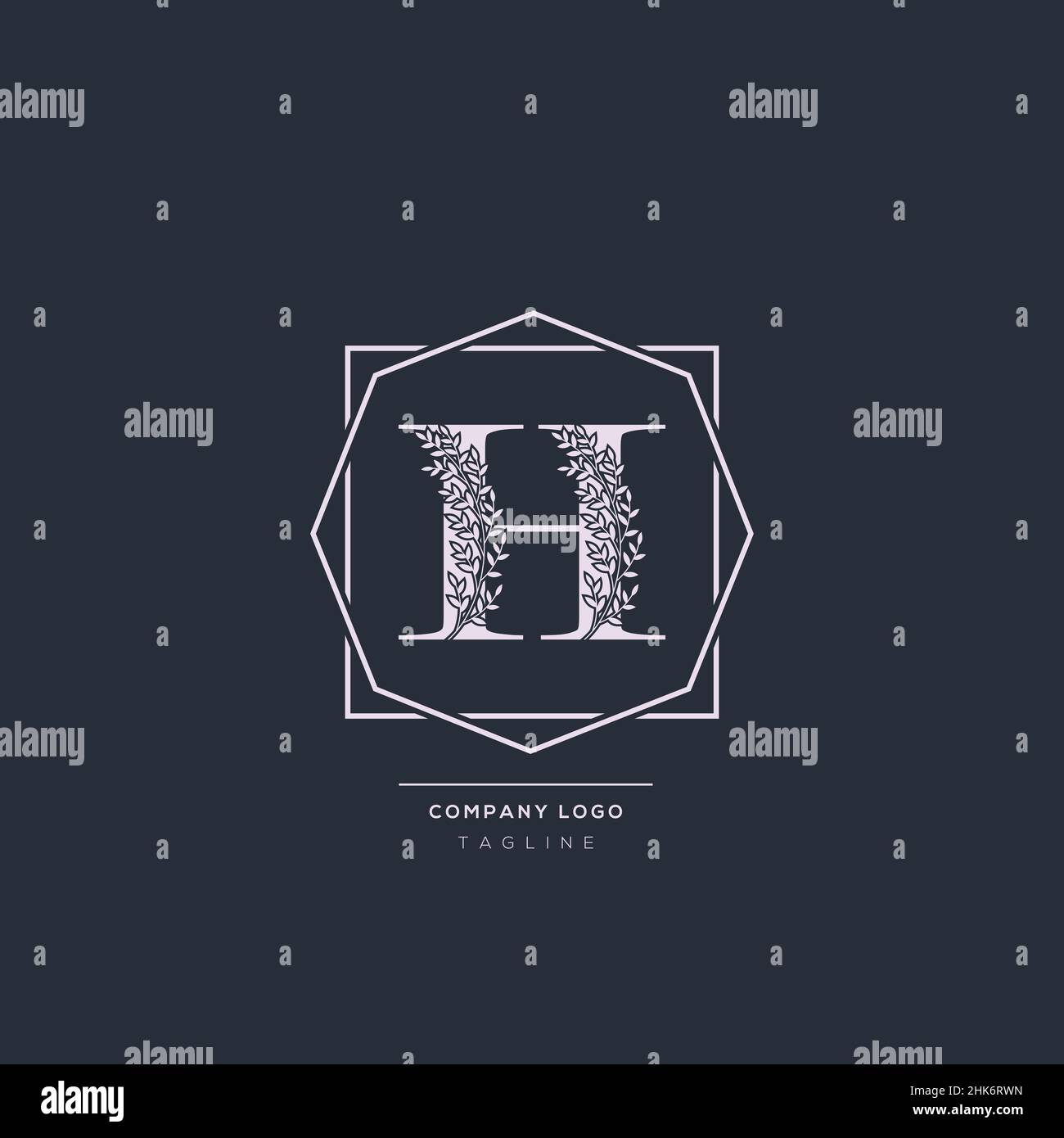 H bouquet Stock Vector Images - Alamy