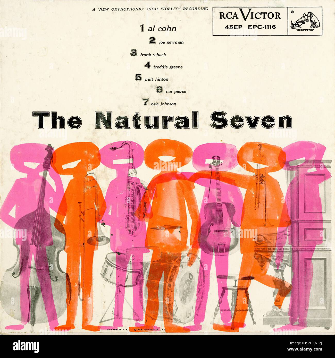 The Natural Seven - Vintage Vinyl Album Stock Photo - Alamy