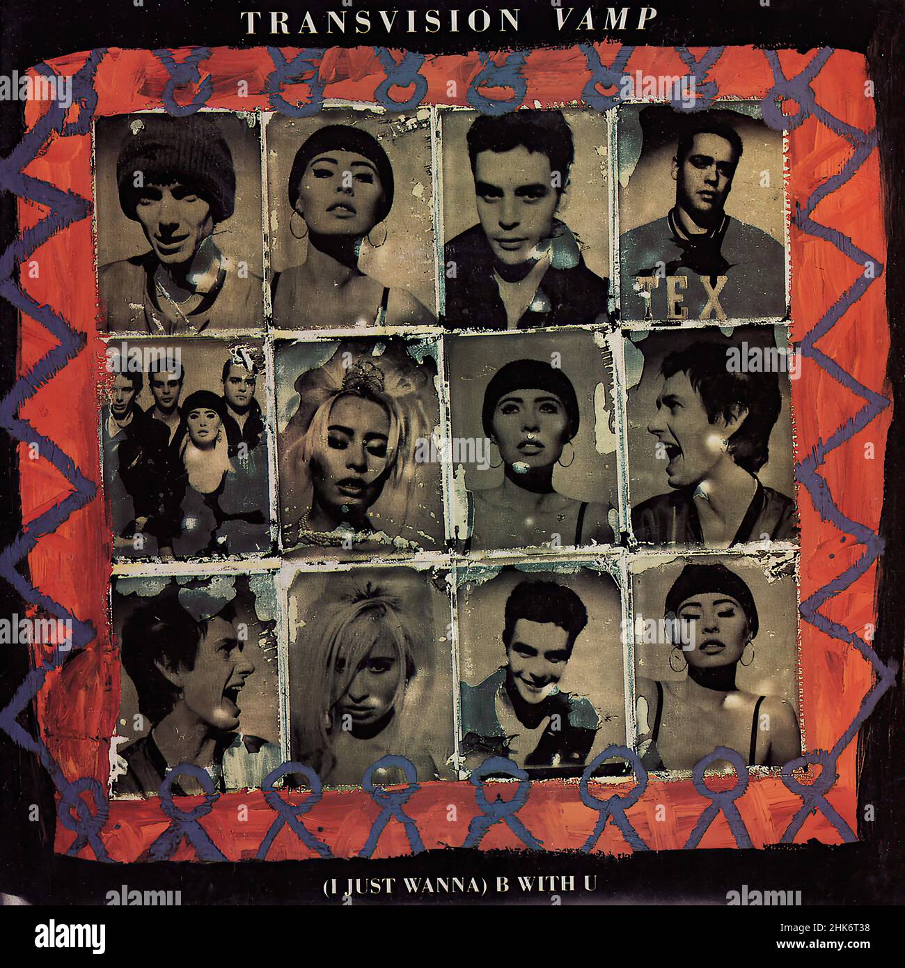 Vintage vinyl record cover - Transvision Vamp - (I Just Wanna) Be With ...