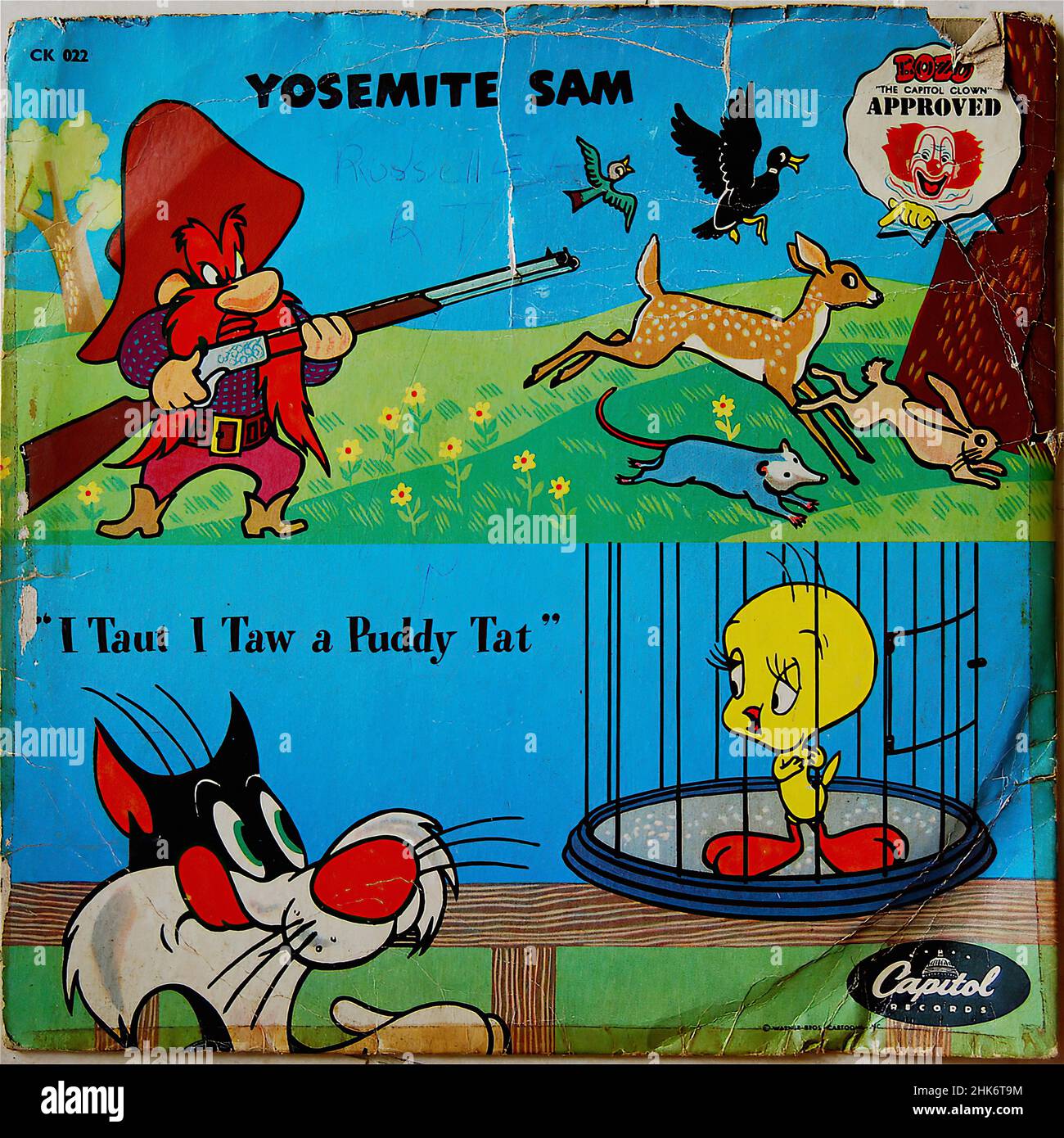Vintage vinyl record cover - Childrens - Yosemite Sam - I Taut I Taw A ...