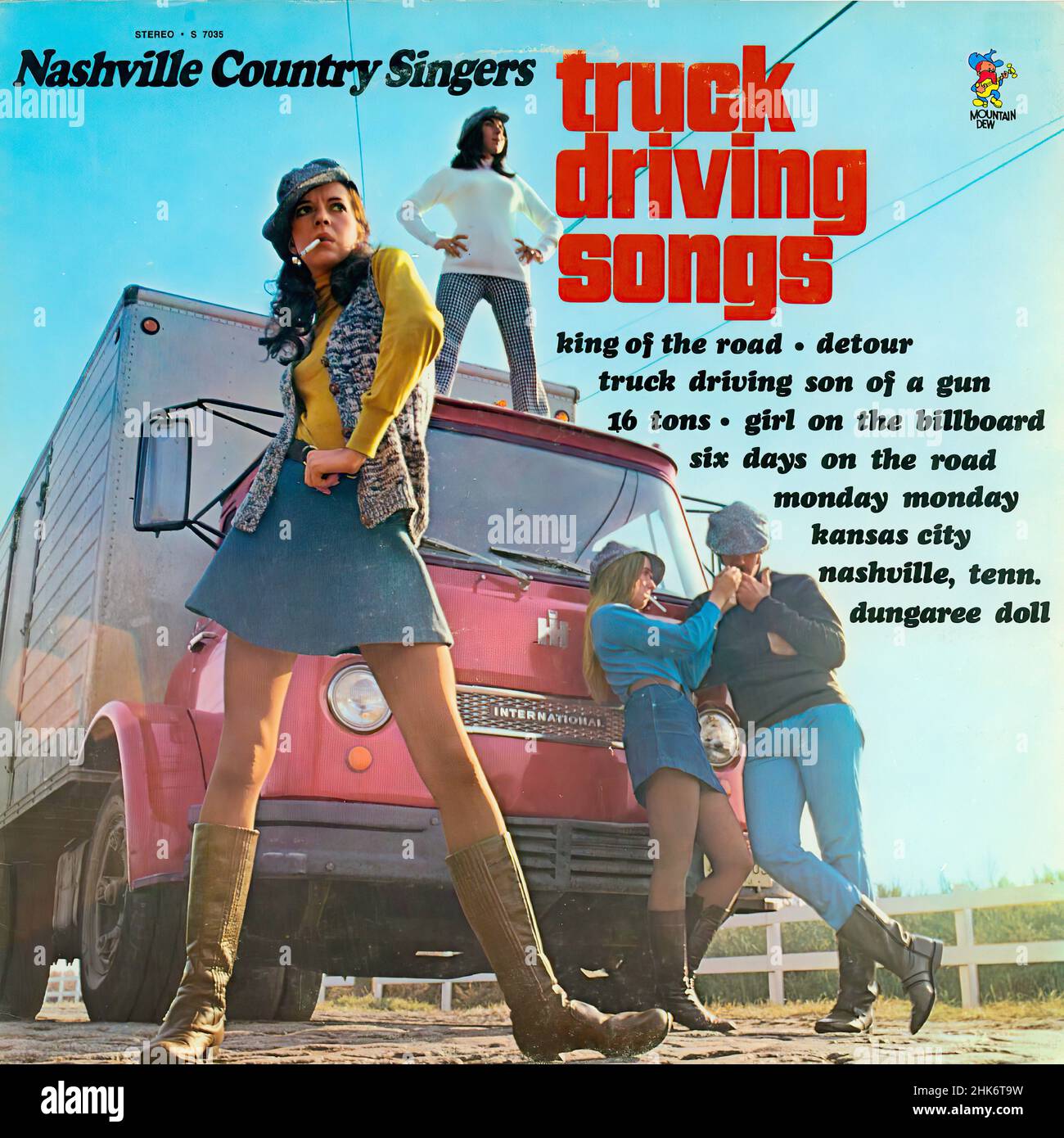 Truck Driving Songs - Vintage Country Music Album Stock Photo - Alamy