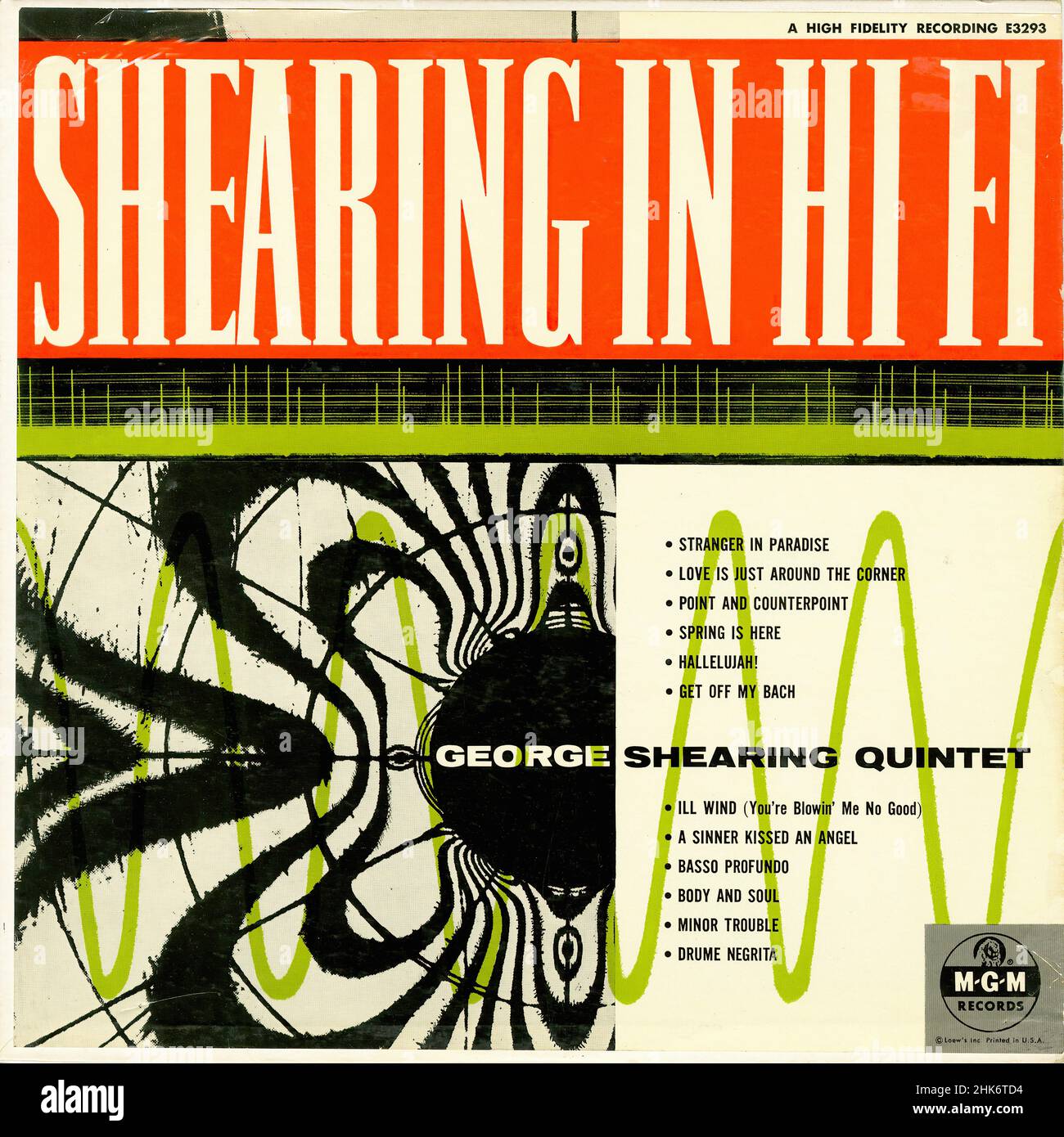 Shearing In Hi Fi - Vintage Vinyl Album Stock Photo - Alamy