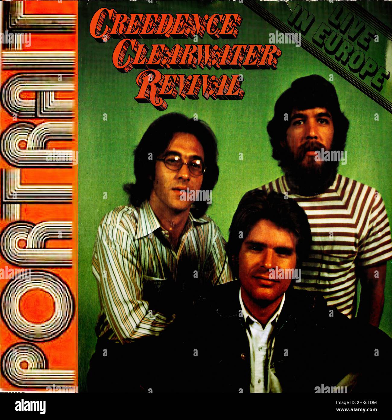 Vintage vinyl record cover - Creedence Clearwater Revival - Live In Europe - D - 1977 Stock ...