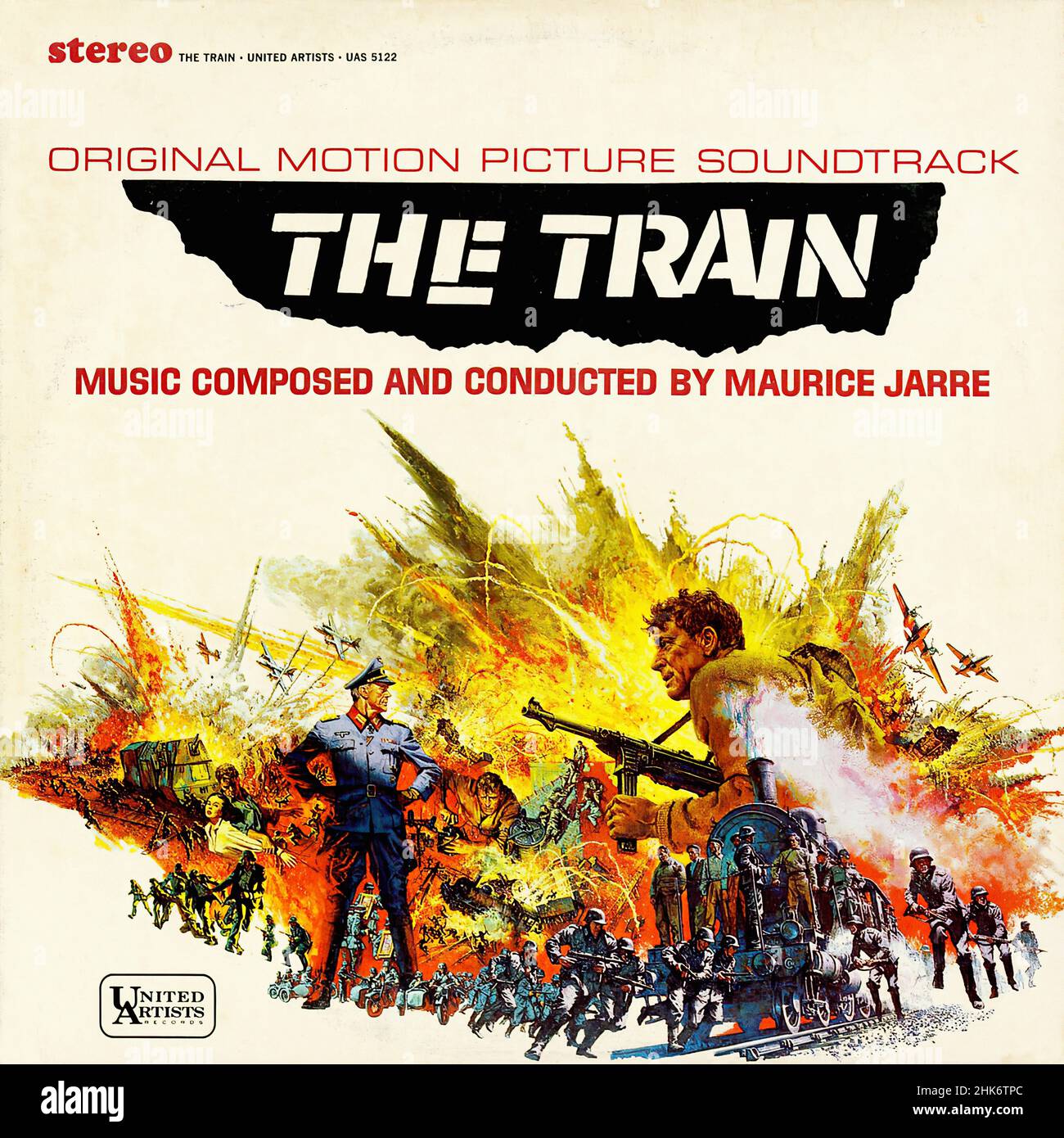 The Train - Vintage Soundtrack Vinyl Album Stock Photo - Alamy