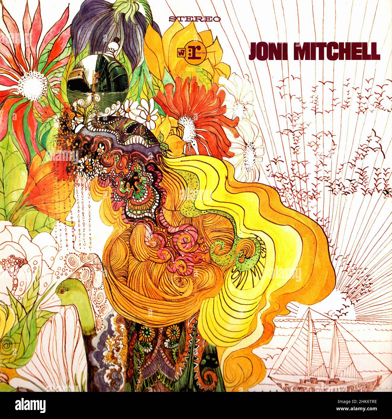 Vintage vinyl record cover - Mitchell, Joni - Song To A Seagull - D ...