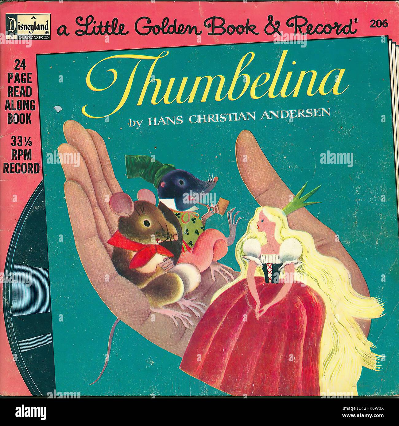 Vintage vinyl record cover - Storybook Record - Thumbelina Stock Photo ...