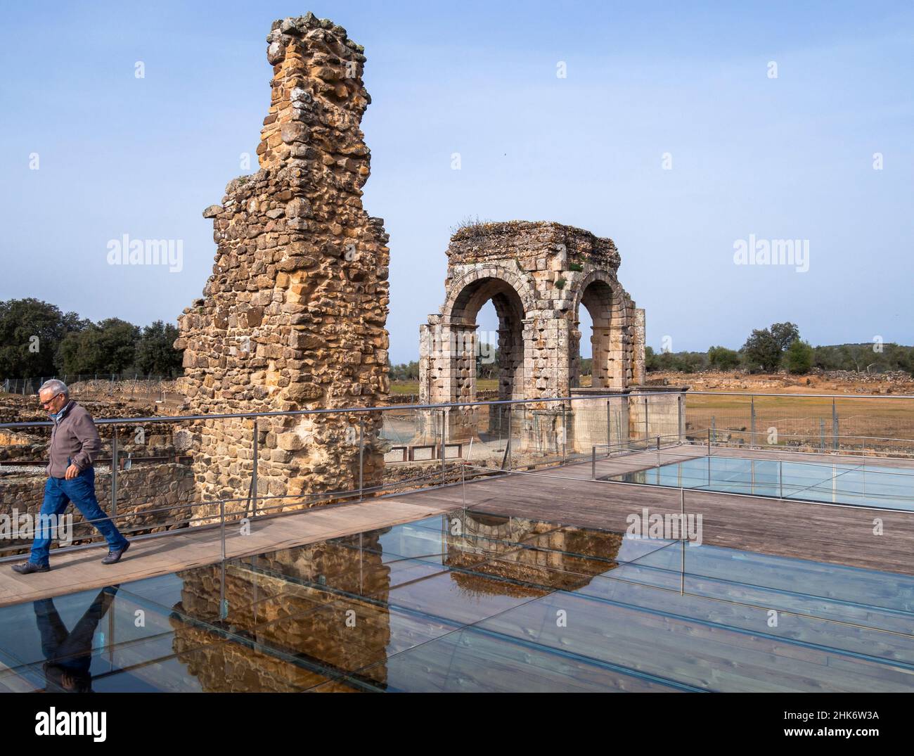 Ciudad romana de Cáparra. Cáceres. Extremadura. España Stock Photo - Alamy