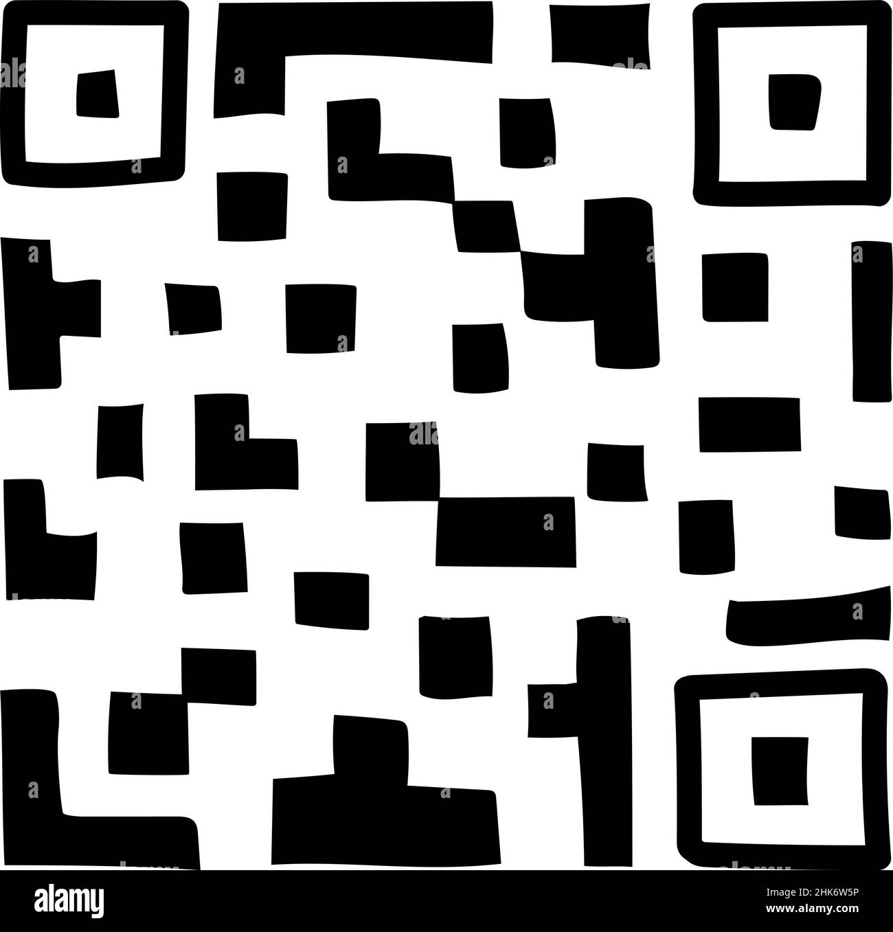 QR - Code isolated on white background. Universal Product Scan Code in ...