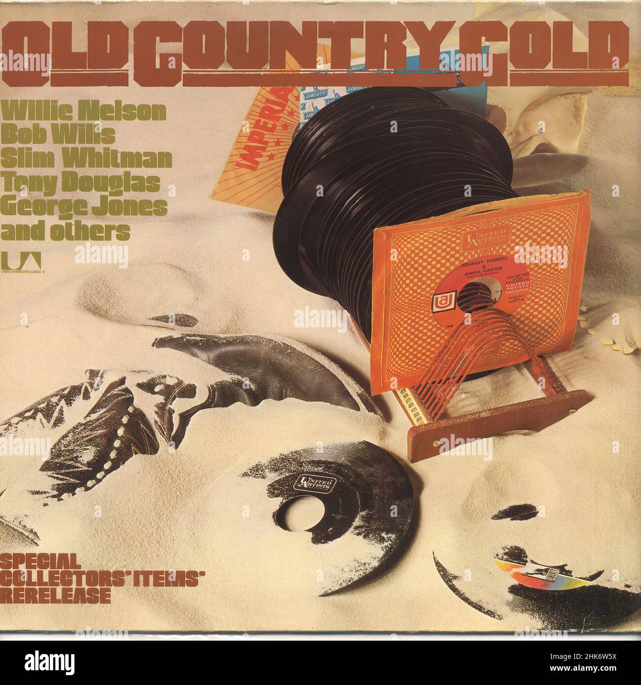 Vintage vinyl record cover - Old Country Gold - Great Cover Stock Photo ...