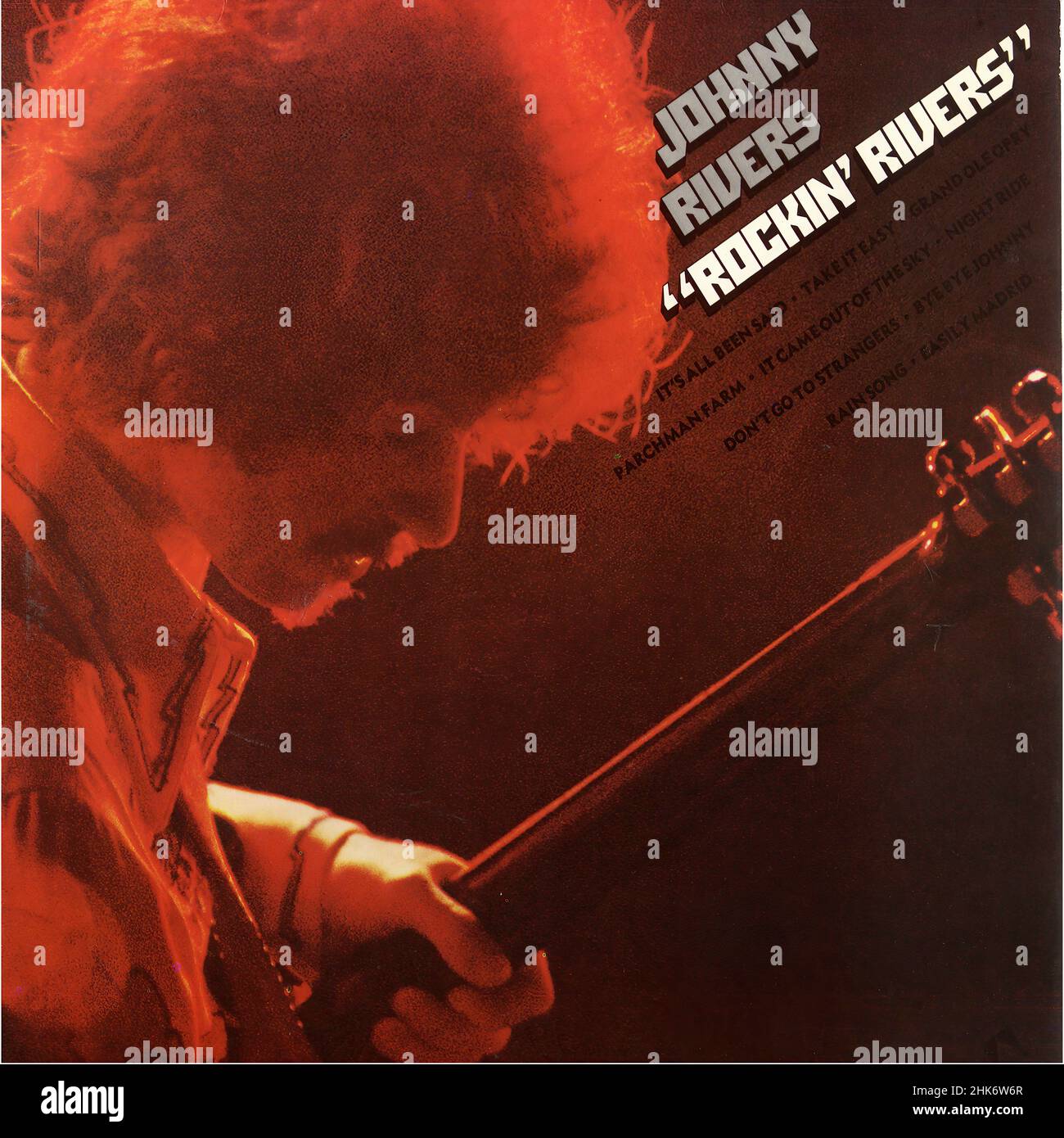 Vintage vinyl record cover - 1974 - Rivers, Johnny - Rockin' Rivers - D ...