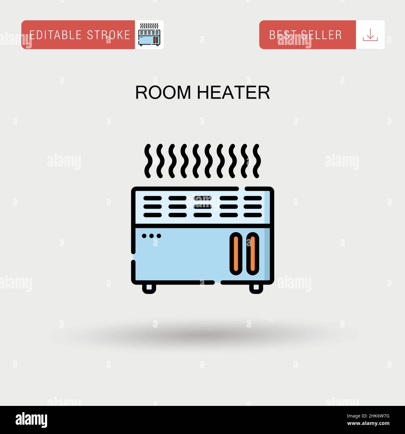 Electric room heater Stock Vector Images - Alamy