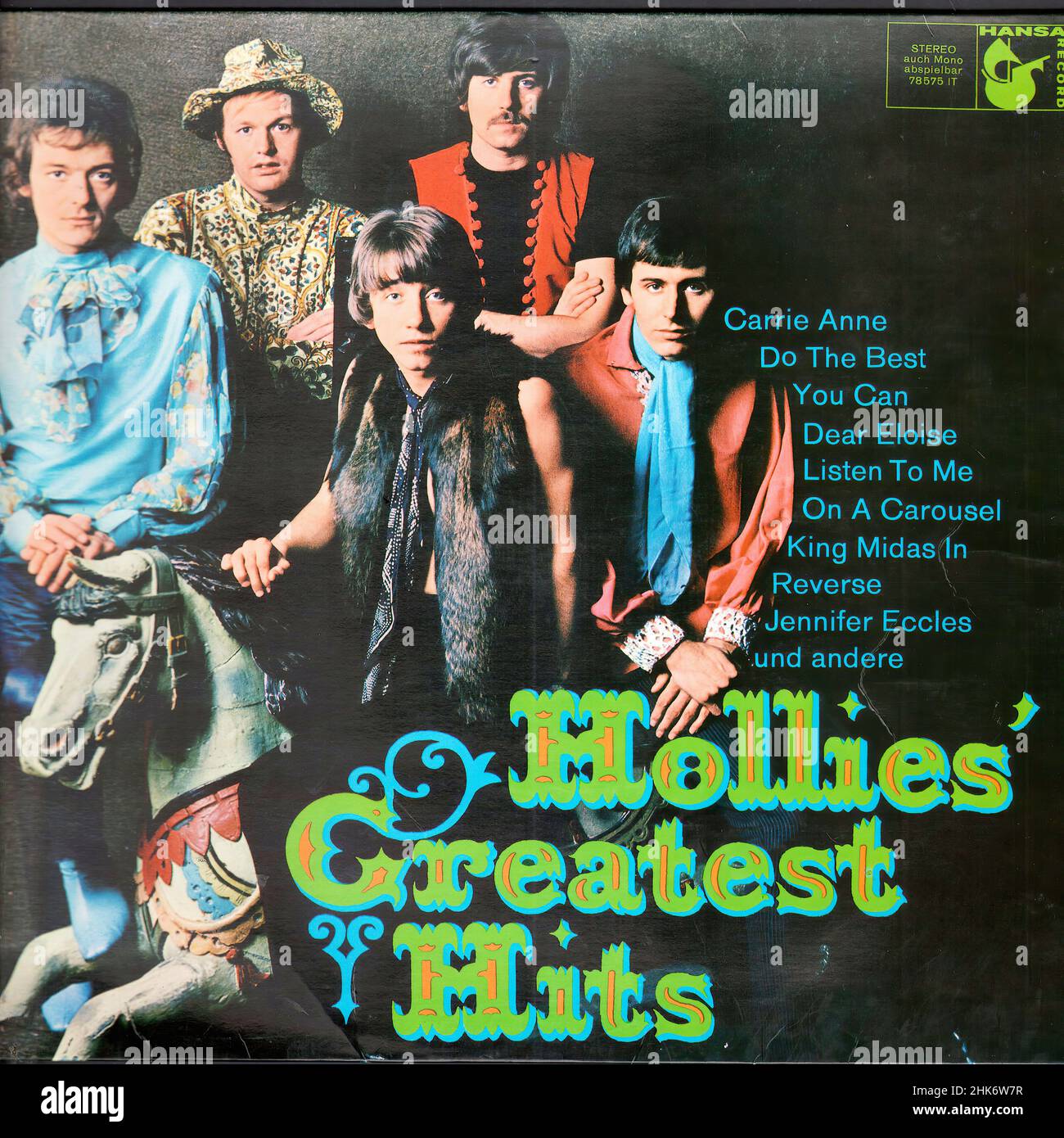 Vintage vinyl record cover - Hollies, The - Greatest Hits - D - 1968 ...