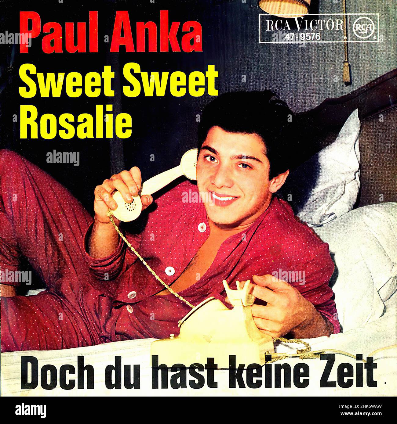Vintage vinyl record cover - Anka, Paul - Sweet Sweet Rosalie - D ...