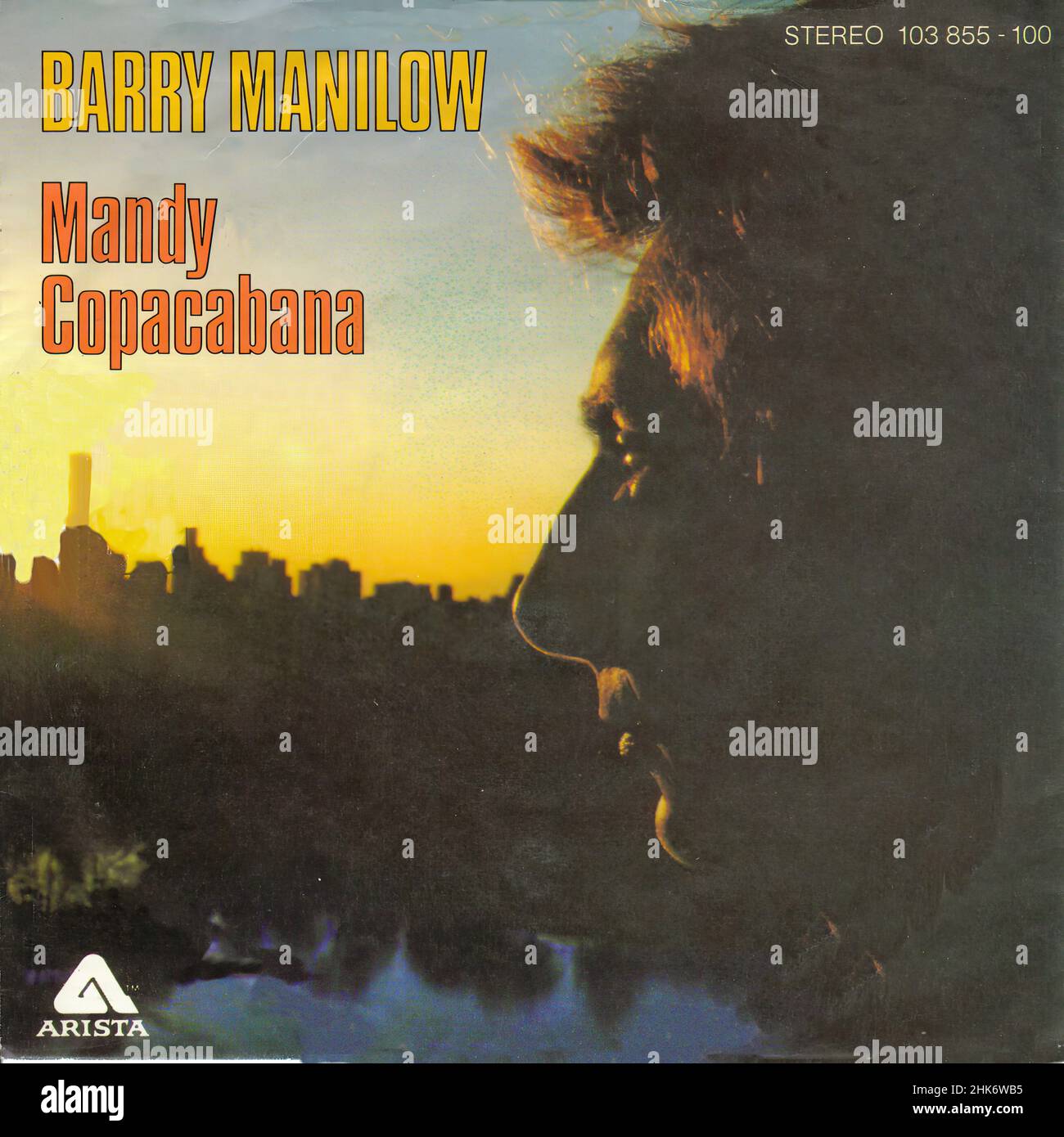 Vintage vinyl record cover - Manilow, Barry - Mandy - Germany 1974 ...