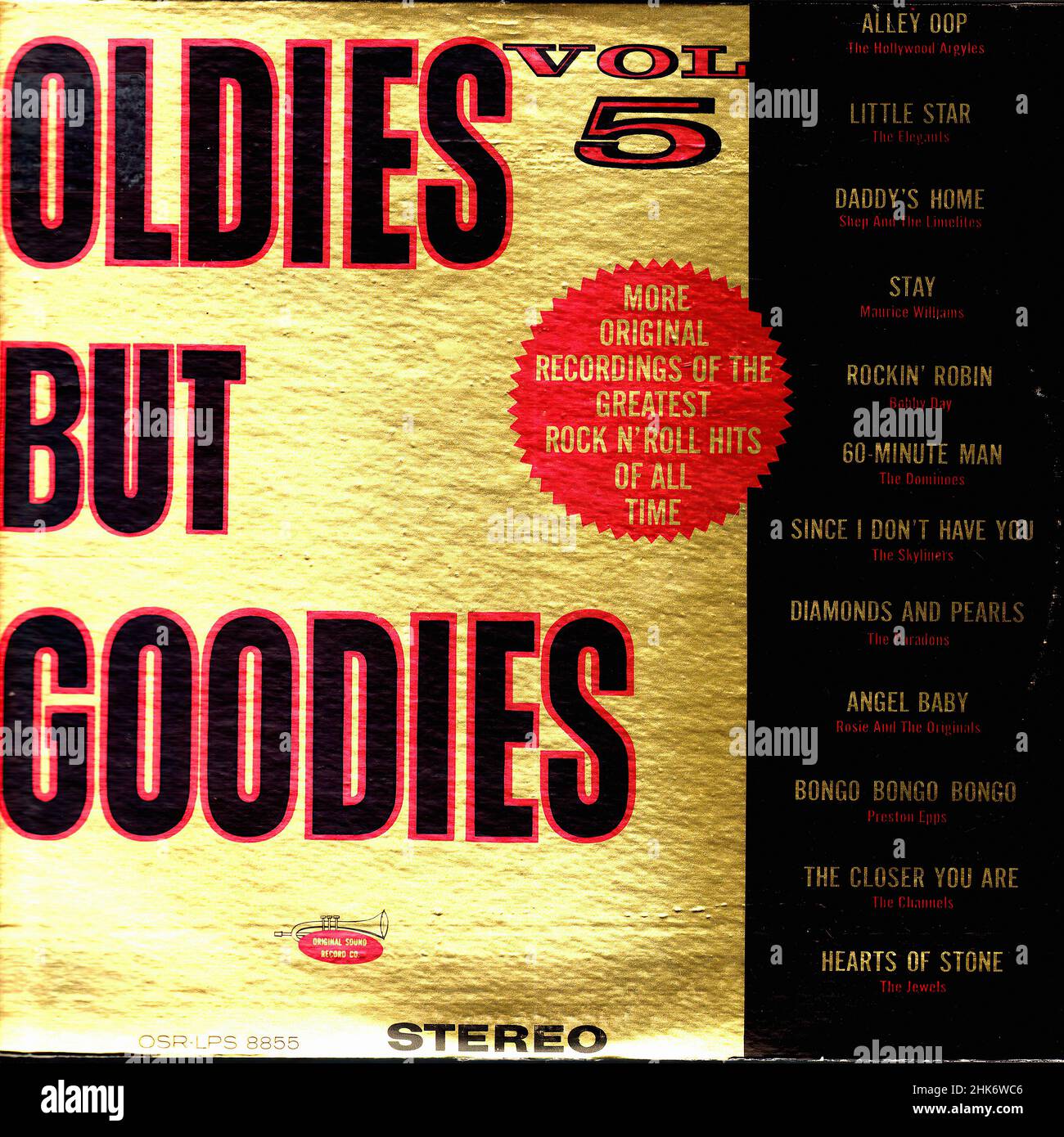 Vintage vinyl record cover - Various - Oldies But GOdies - Vol 5 - US ...