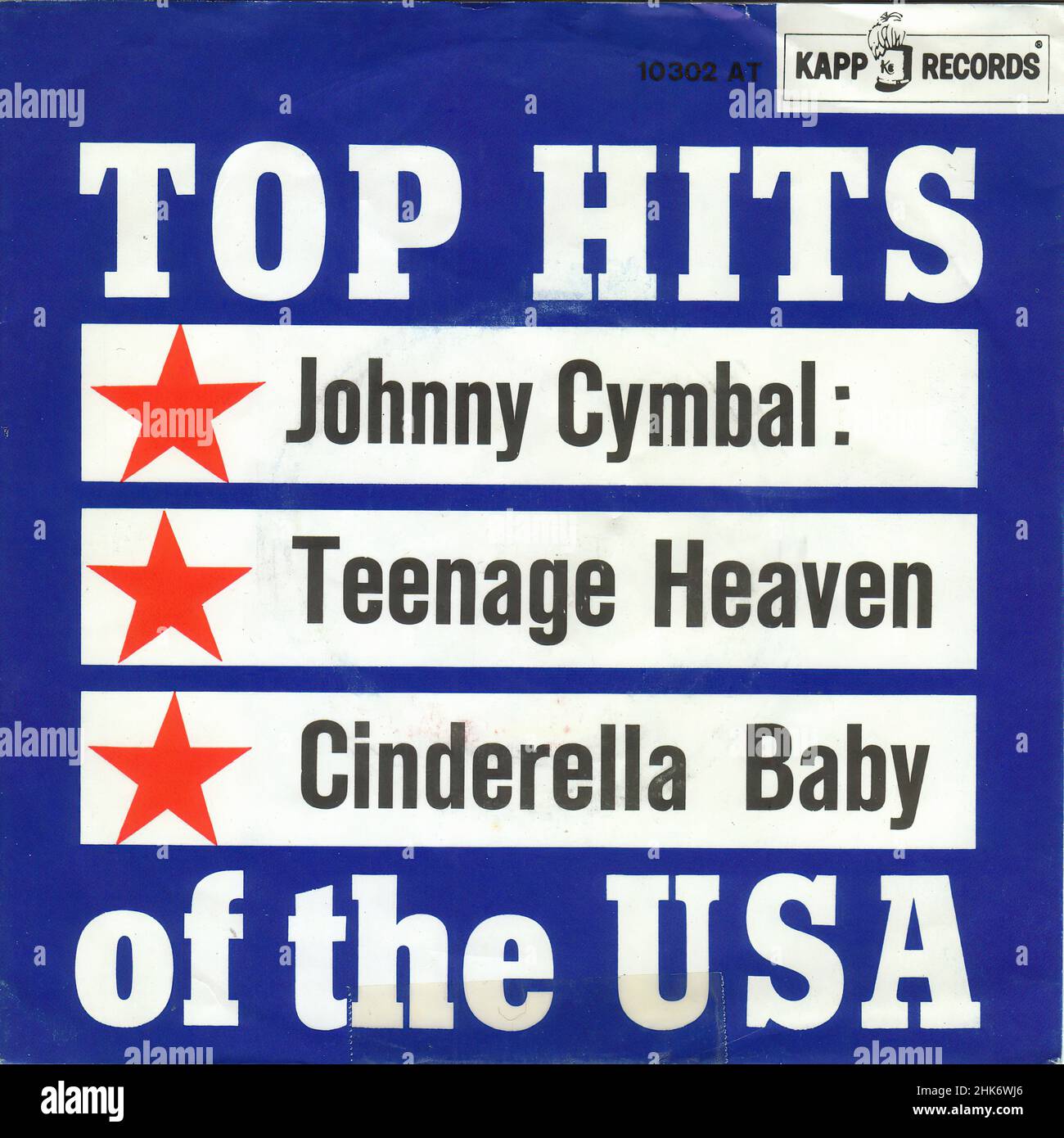 Vintage vinyl record cover - Cymbal, Johnny - Teenage Heaven - 1963 ...