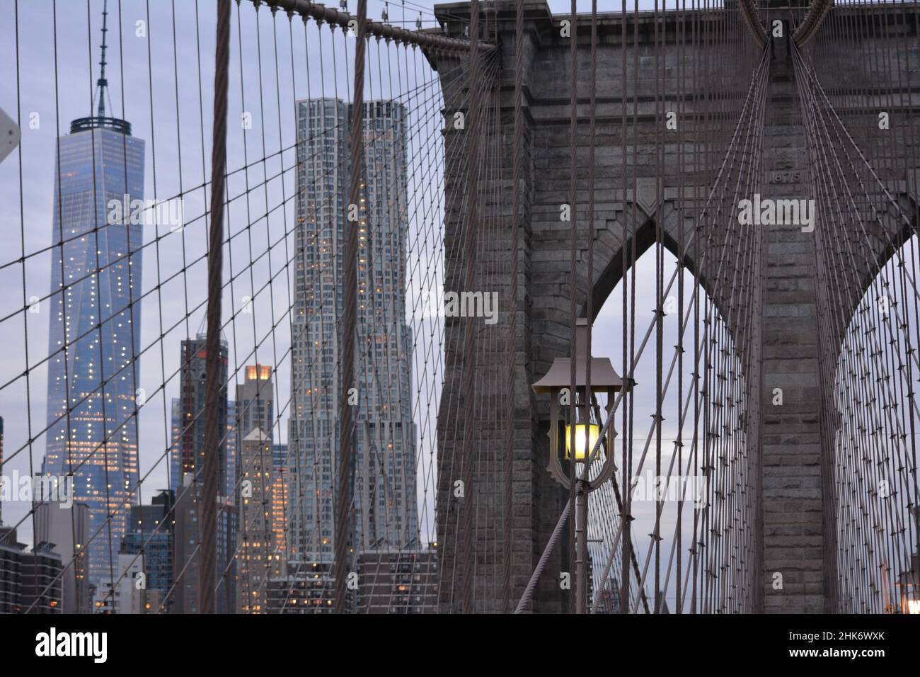 New York City Skyline - photographed from Manhattan Bridge towards ...