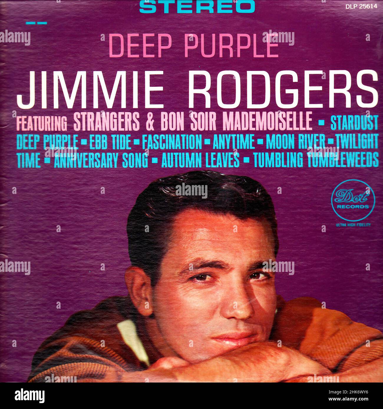Vintage vinyl record cover - Rodgers, Jimmie - Deep Purple - US - 1965 ...