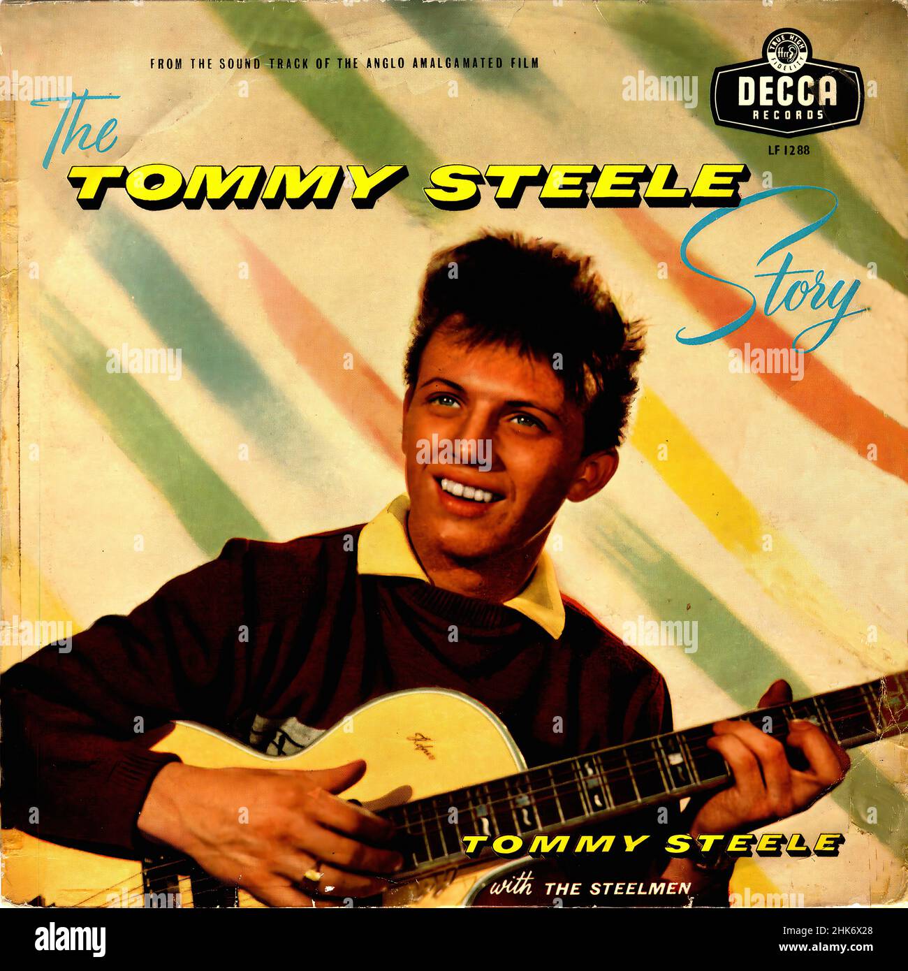Vintage vinyl record cover - Steele, Tommy - Tommy Steele Story - UK Stock Photo - Alamy