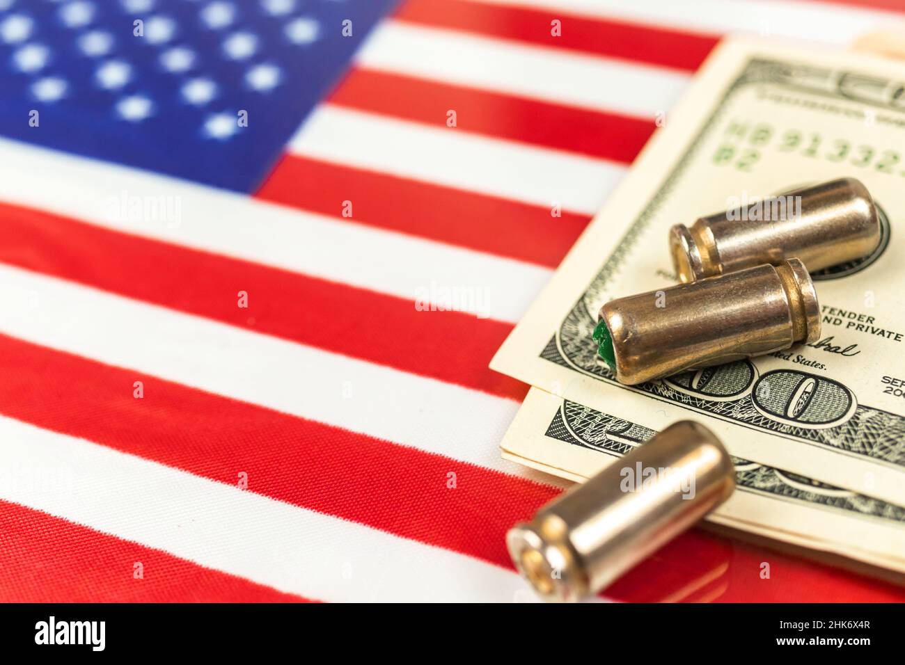 USA outlaw, ghetto, social problem and armed attack background. Gun ...